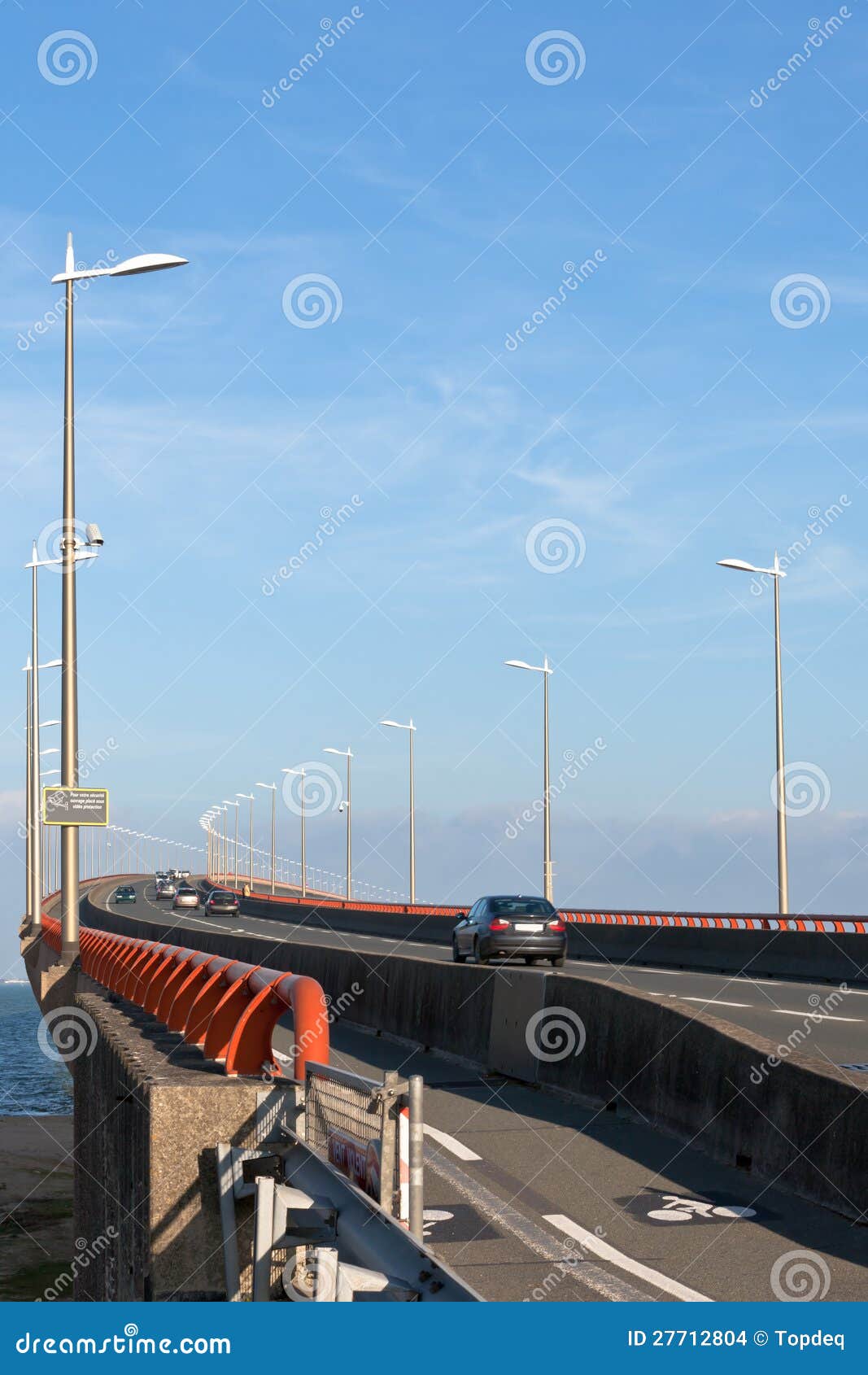 Curved Bridge Over the Water Stock Photo - Image of highway, outdoors ...