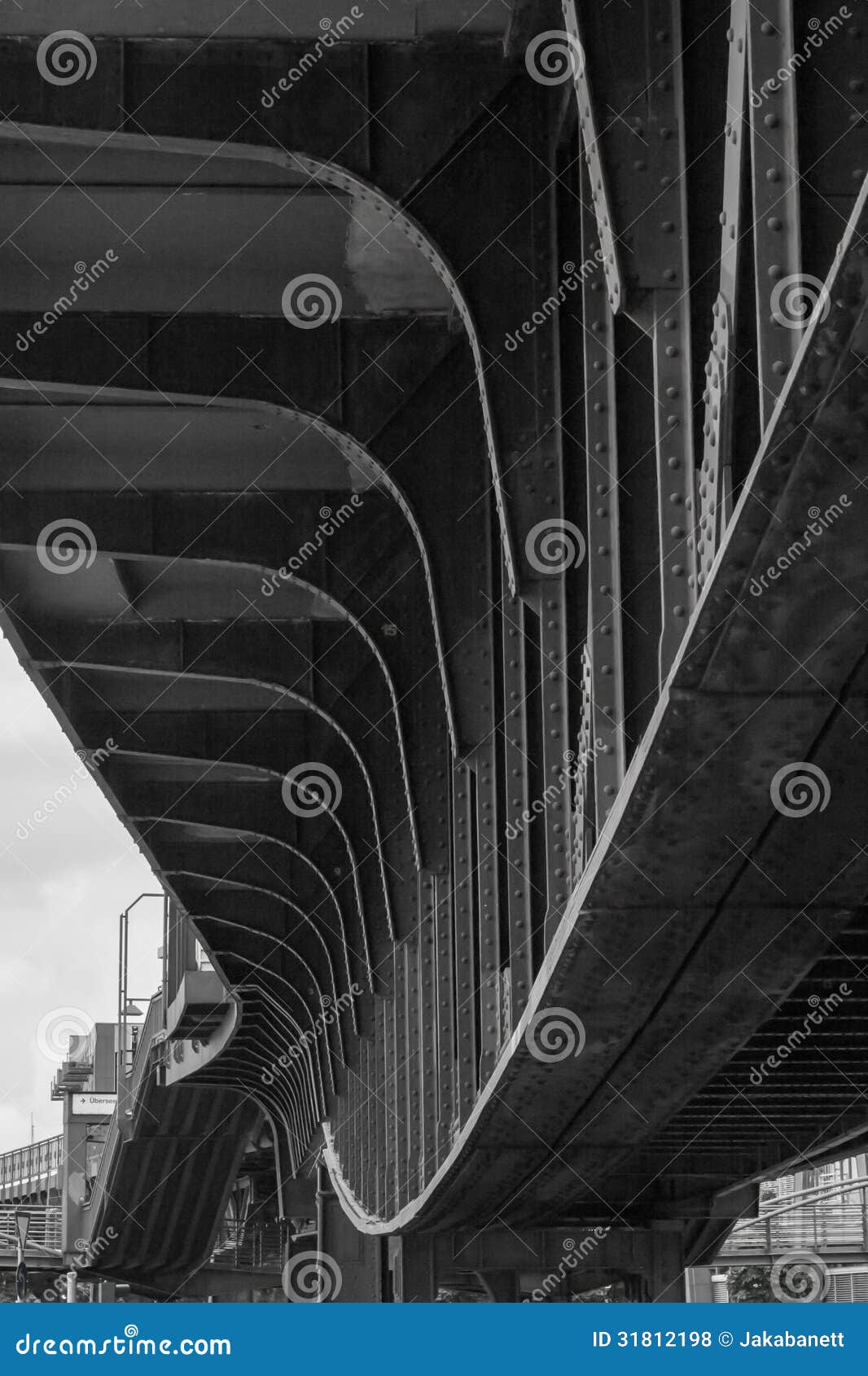 Curved bridge stock photo. Image of bridge, grey, curve - 31812198