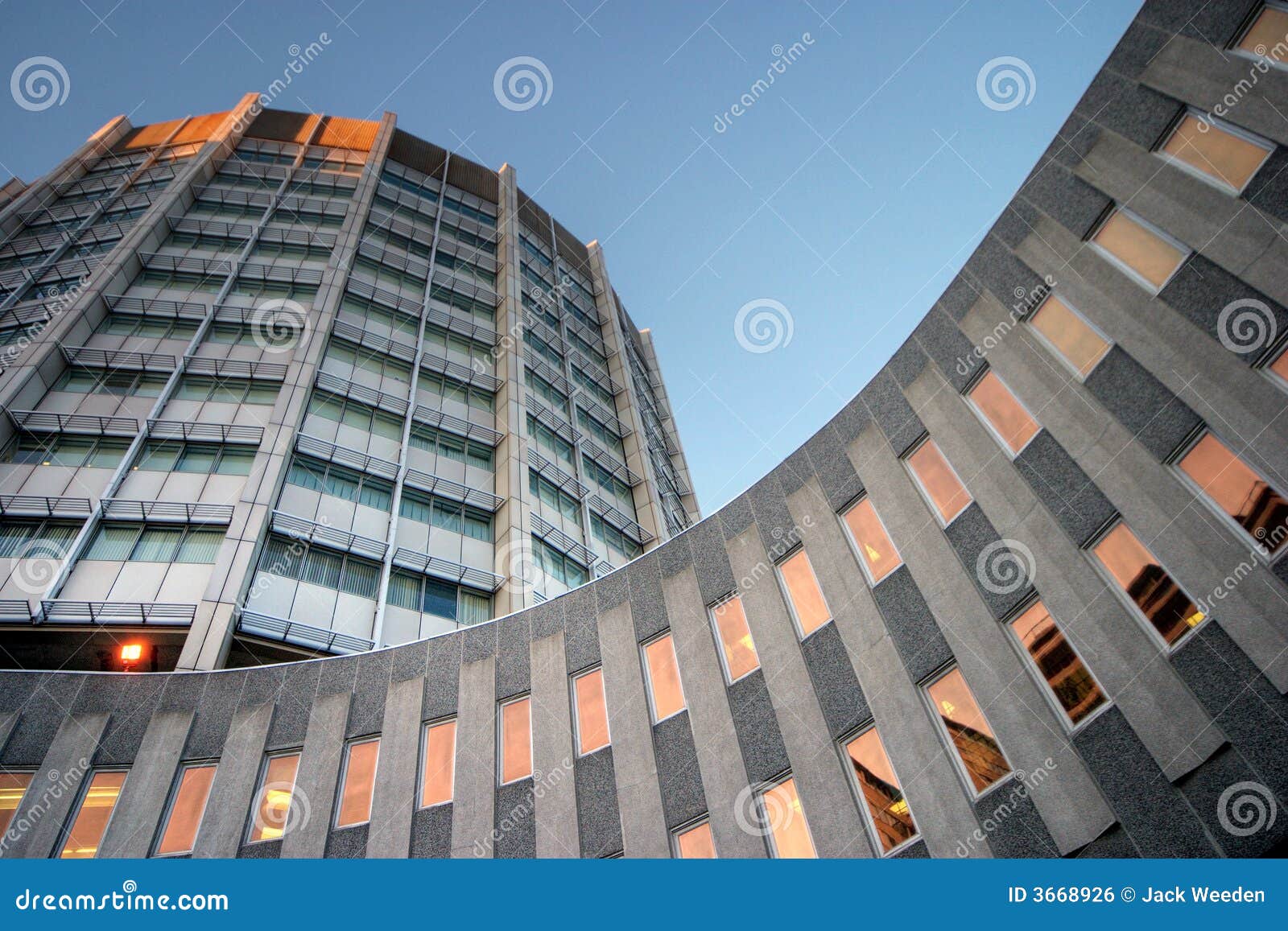 Curved Buildings stock photo. Image of architecture, reflection - 3668926