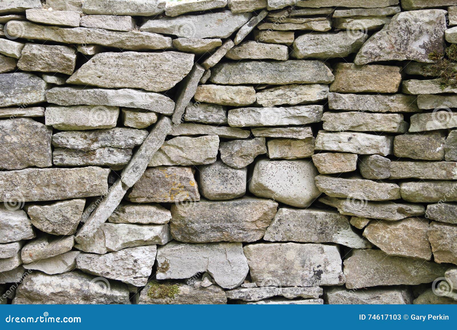 Curved Circular Texture Pattern in a Dry Stone Wall Stock Image - Image ...
