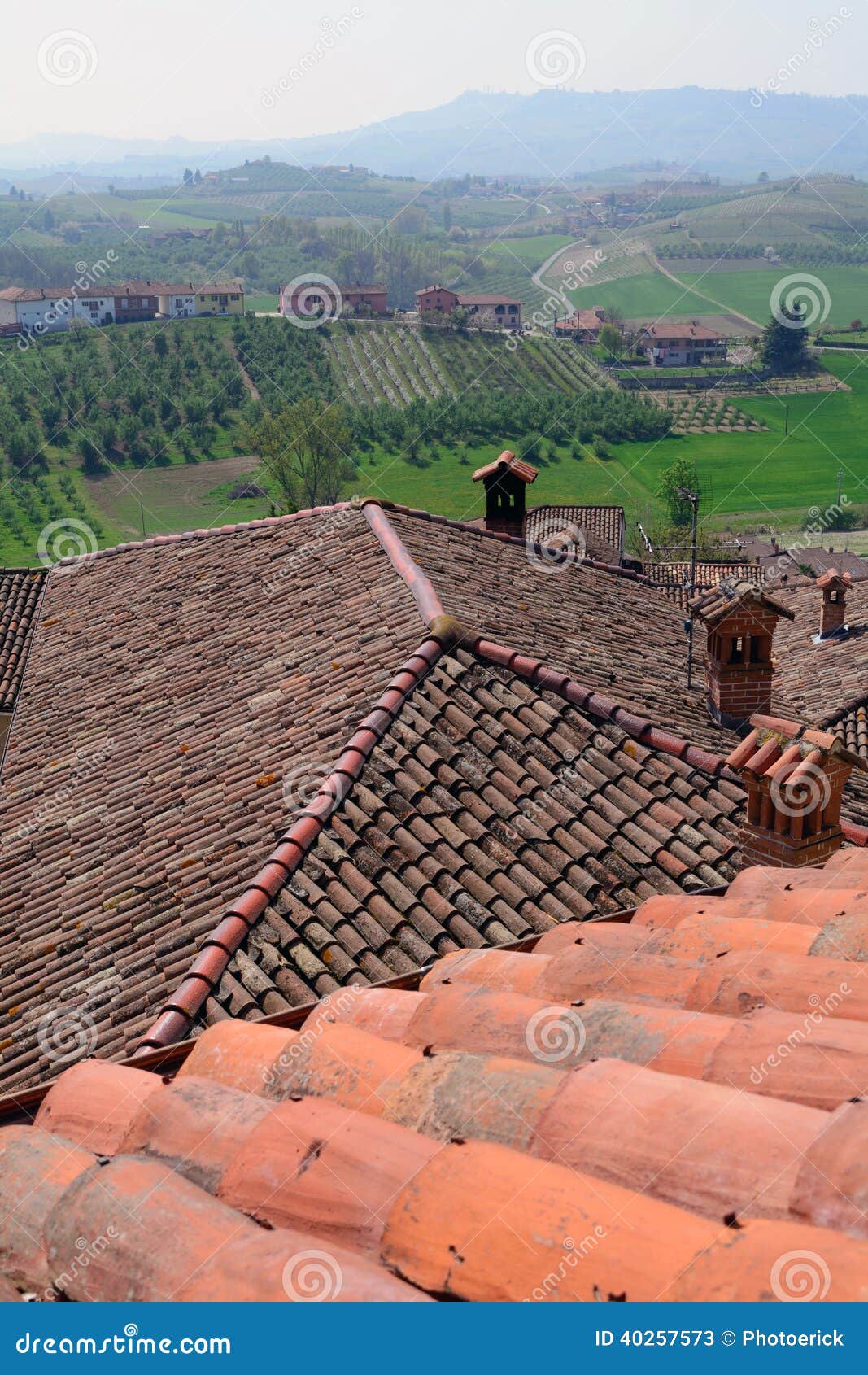 Curved clay tiles stock image. Image of ridge, building - 40257573