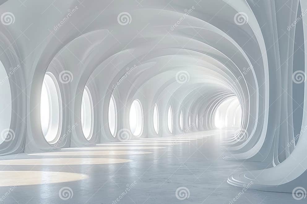 Curved Columns and Abstract Geometry a Minimalist Exploration of Lines ...