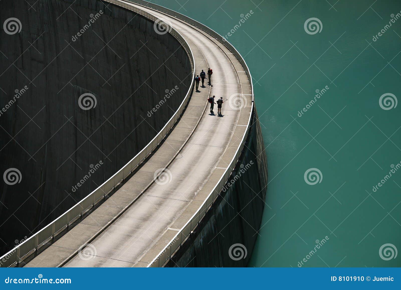 Curved concrete dam stock photo. Image of power, alps - 8101910