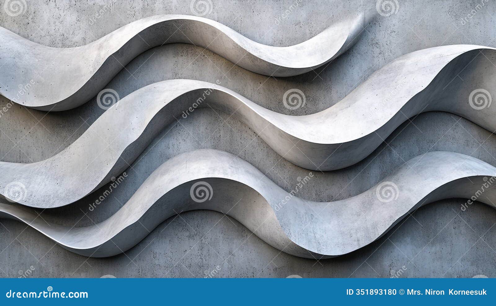 Curved Concrete Waves Create a Modern Design Element on Urban ...