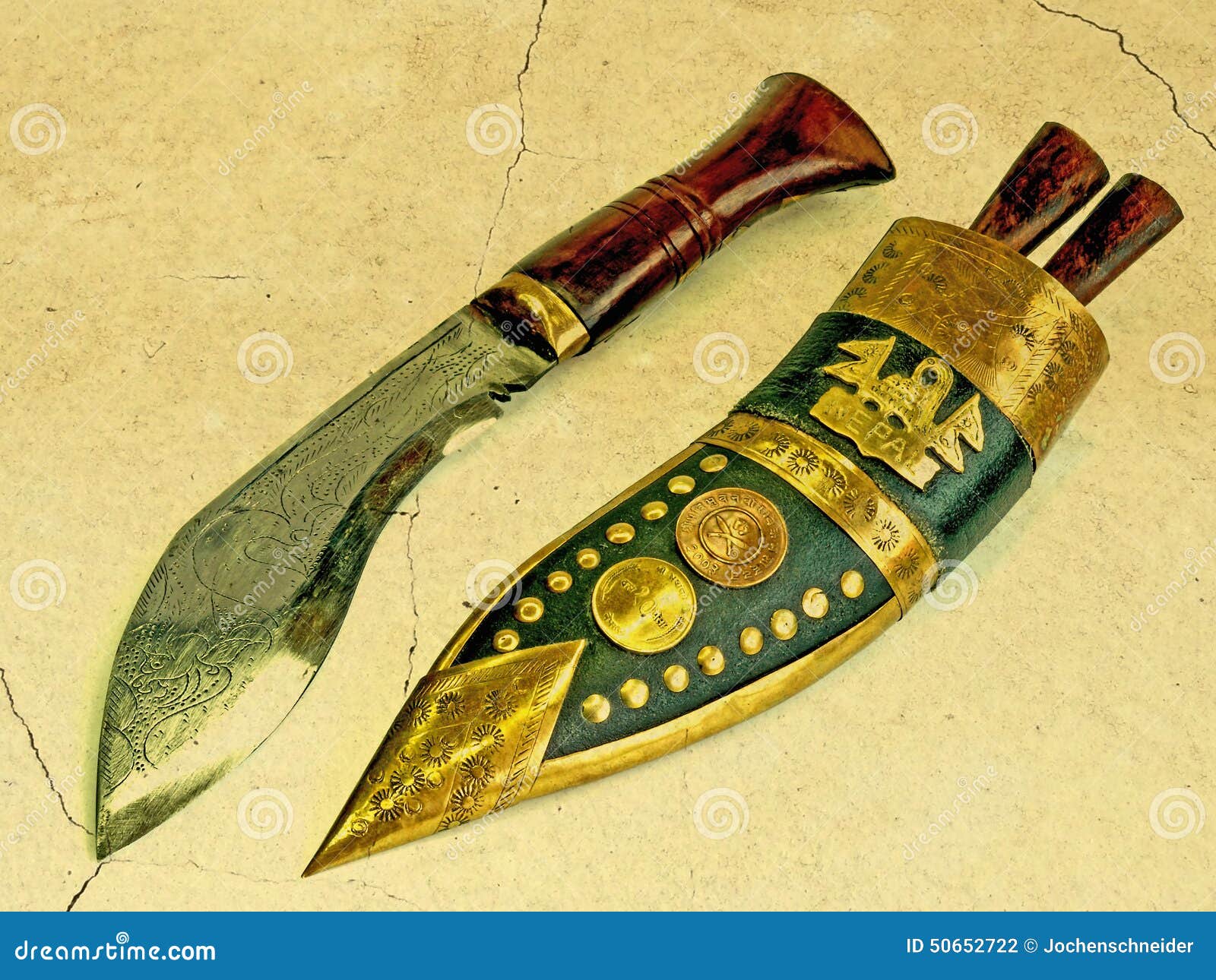 Curved dagger of Malaysia stock photo. Image of cracked - 50652722
