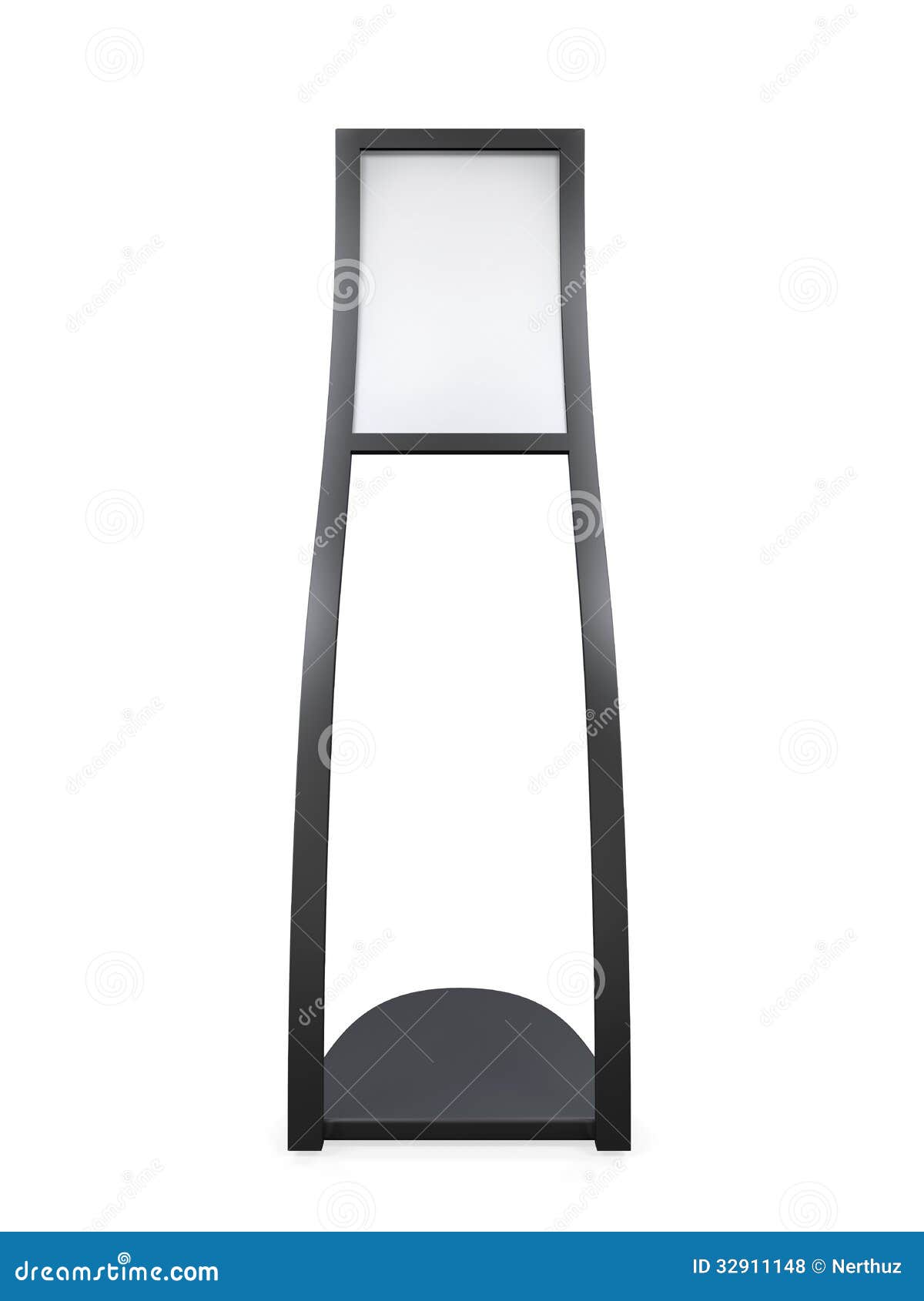 Curved Display Advertising Stand Stock Illustration - Illustration of ...