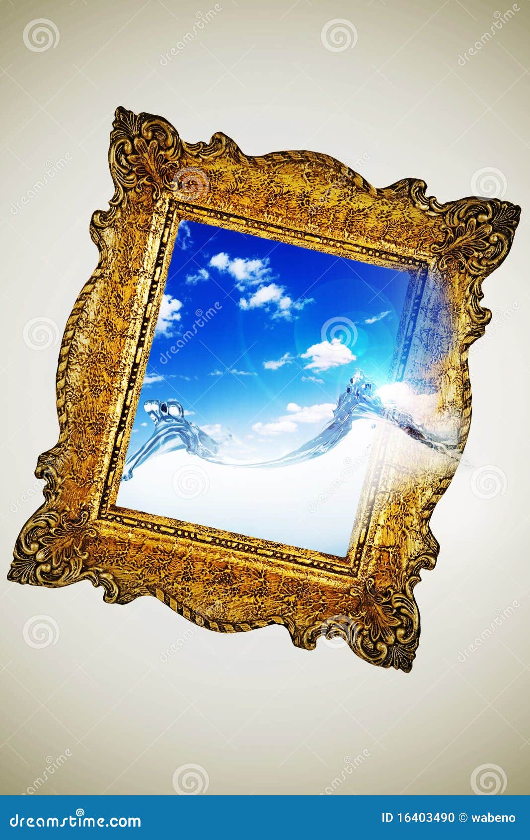 Curved frame stock photo. Image of paper, baroque, horizon - 16403490