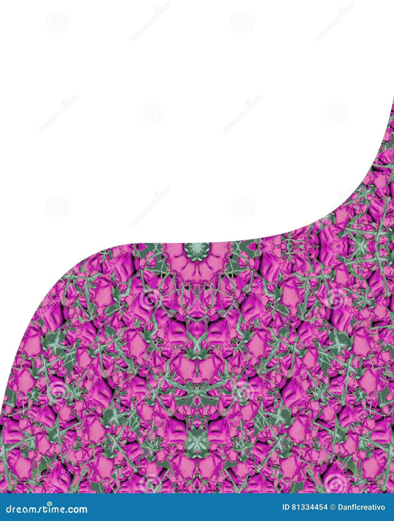 Curved Frame Background with Decorated Borders Stock Illustration ...