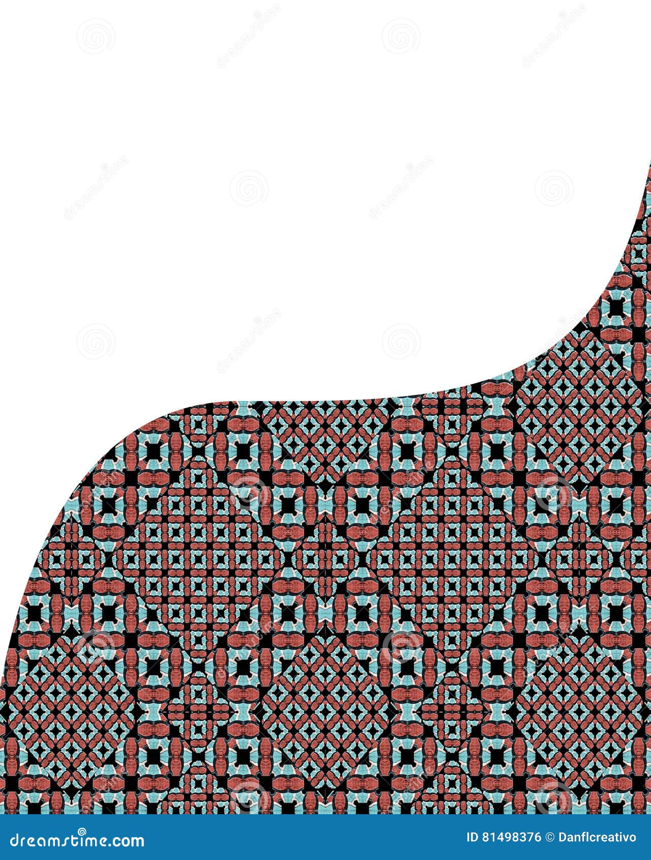 Curved Frame Background with Decorated Borders Stock Illustration ...