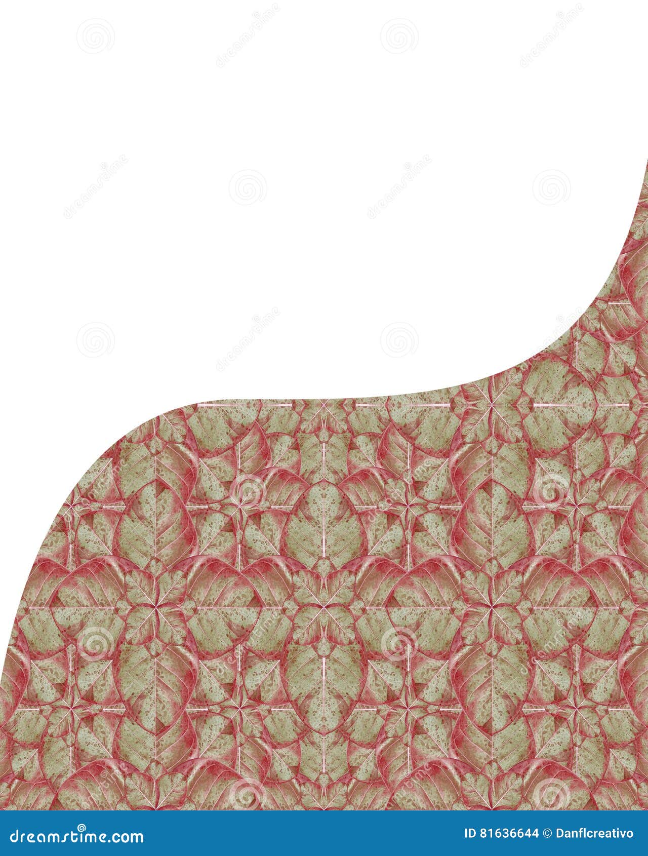 Curved Frame Background with Decorated Borders Stock Illustration ...