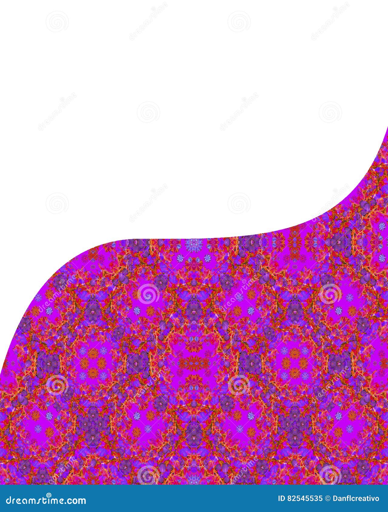 Curved Frame Background with Decorated Borders Stock Illustration ...