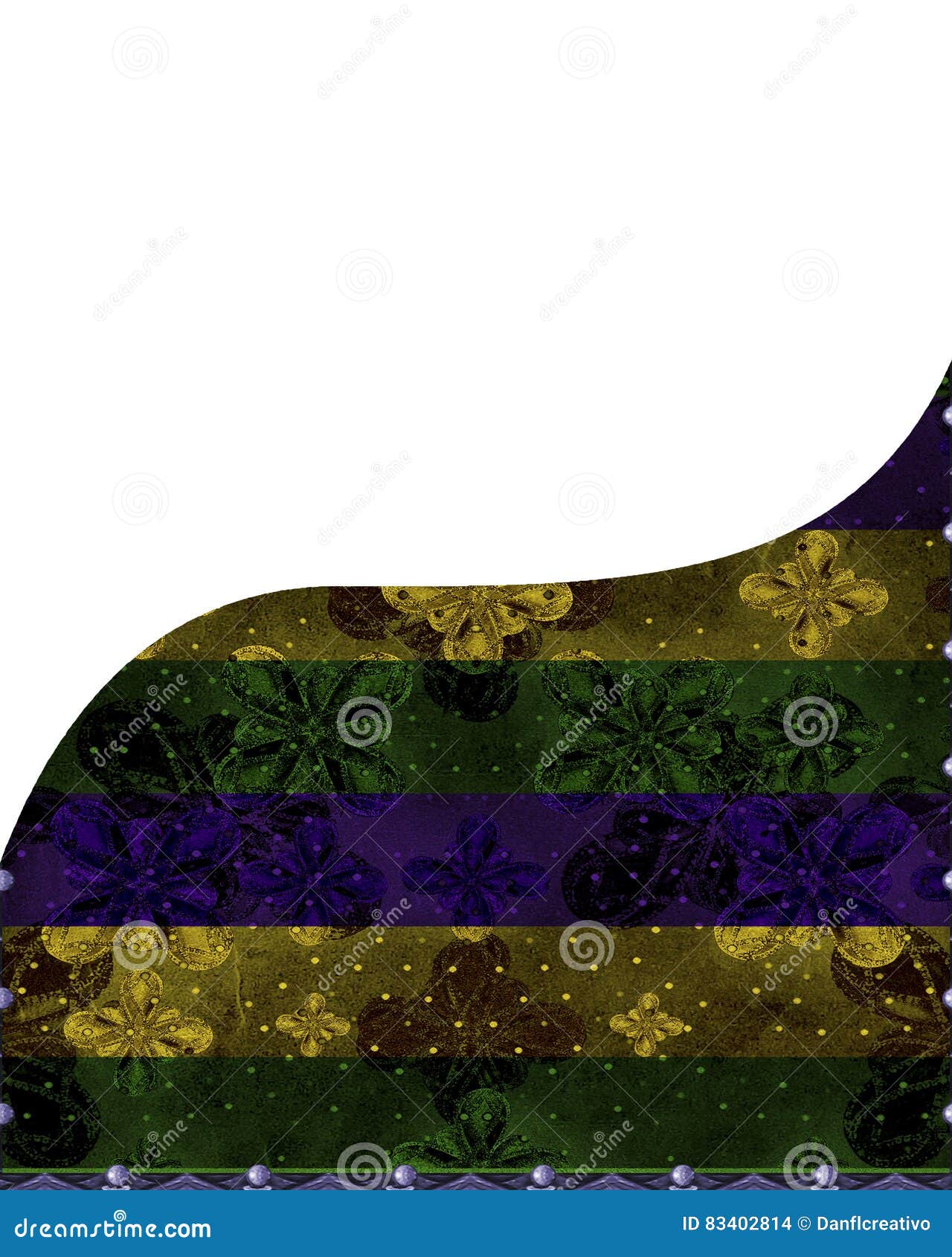 Curved Frame Background with Decorated Borders Stock Illustration ...