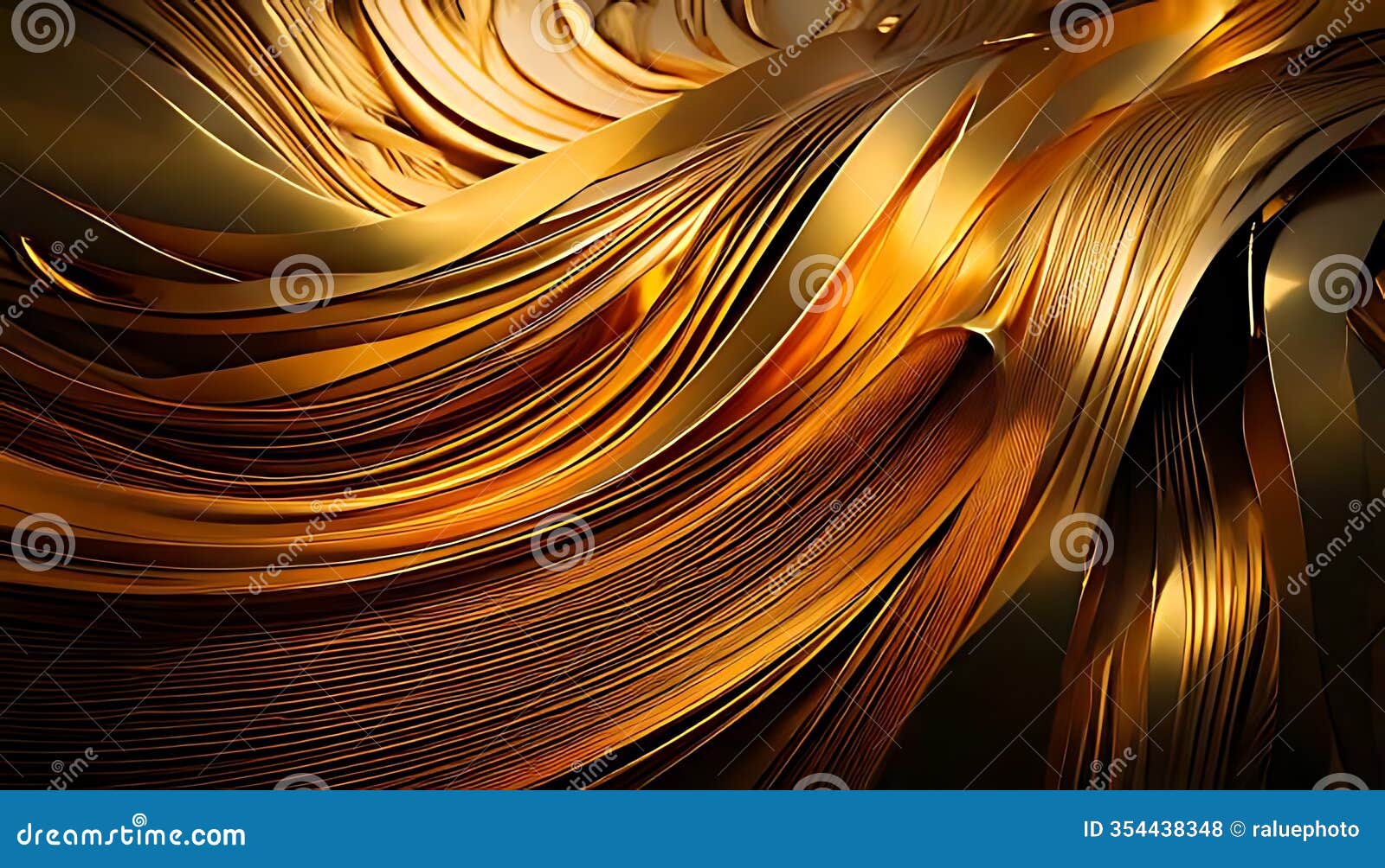 Curved Gold Segments and Linear Gold Strips Create a Striking Modern ...