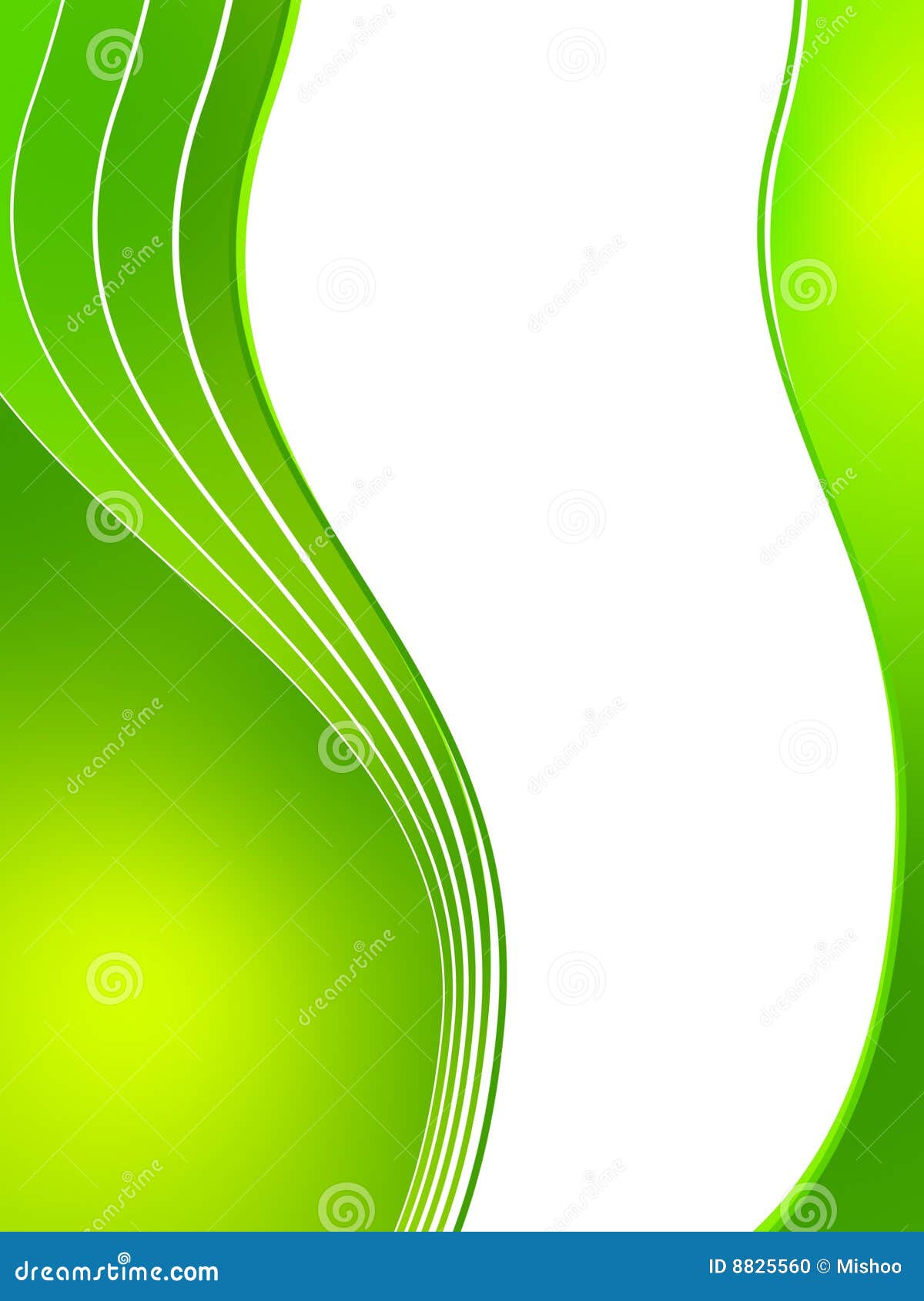 Green Curved Border