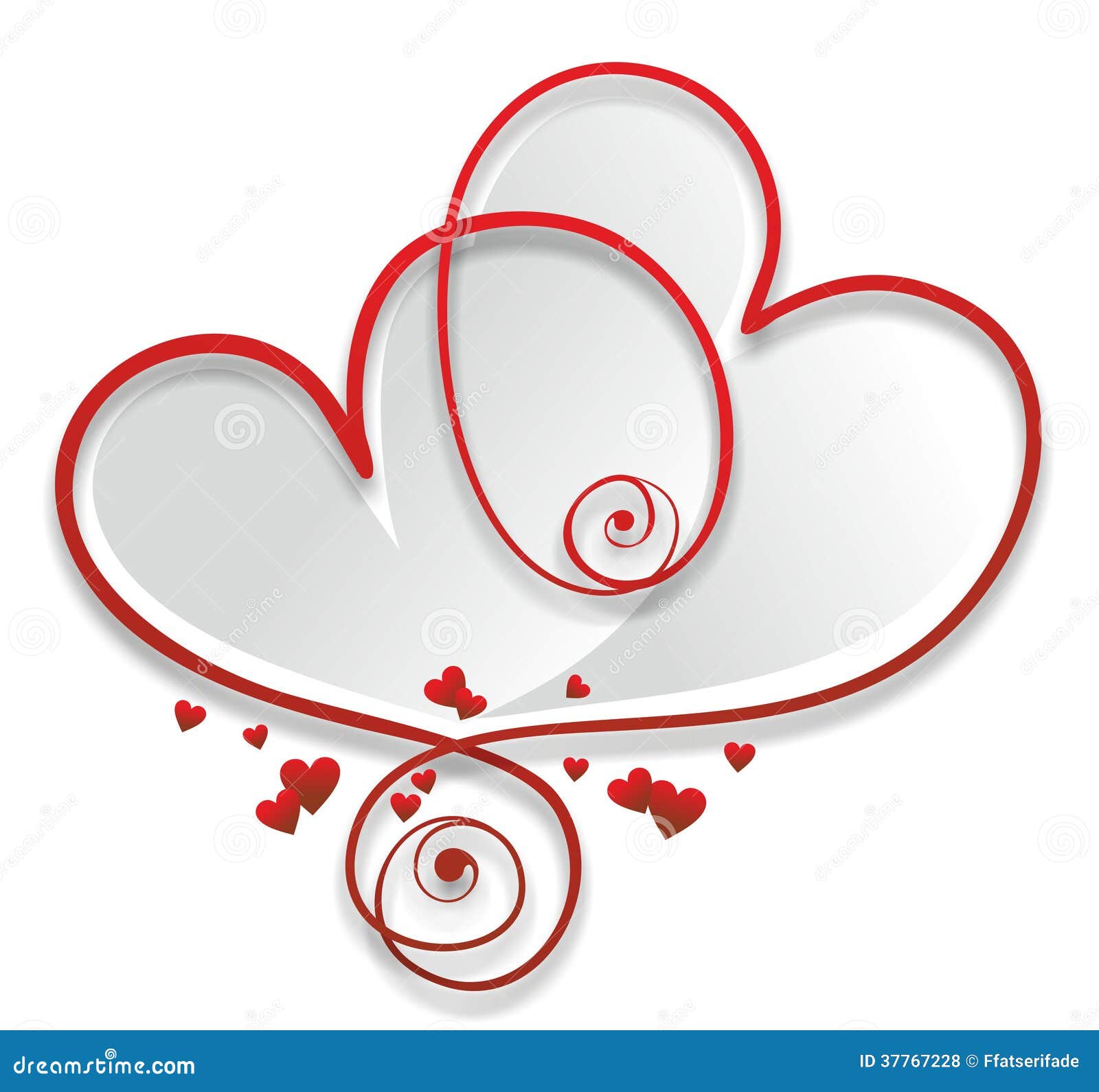 Curved heart stock illustration. Illustration of sign - 37767228