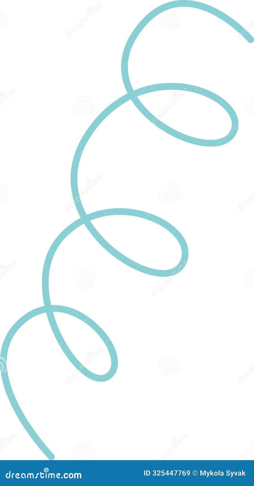 Curved Line Abstract Doodle Stock Vector - Illustration of stroke ...