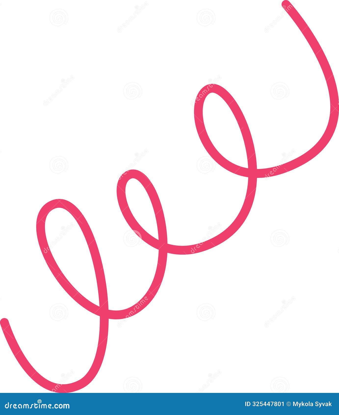 Curved Line Abstract Doodle Stock Vector - Illustration of graphic ...