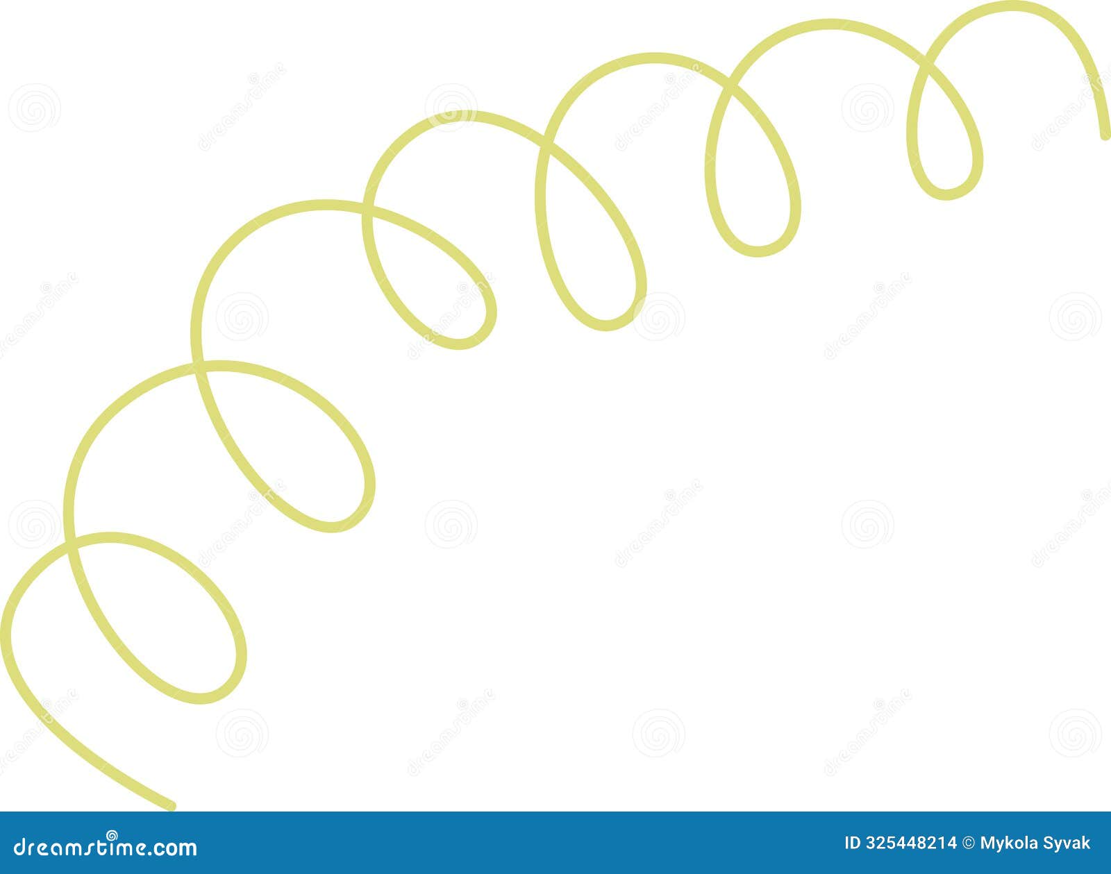 Curved Line Abstract Doodle Stock Vector - Illustration of graphic ...