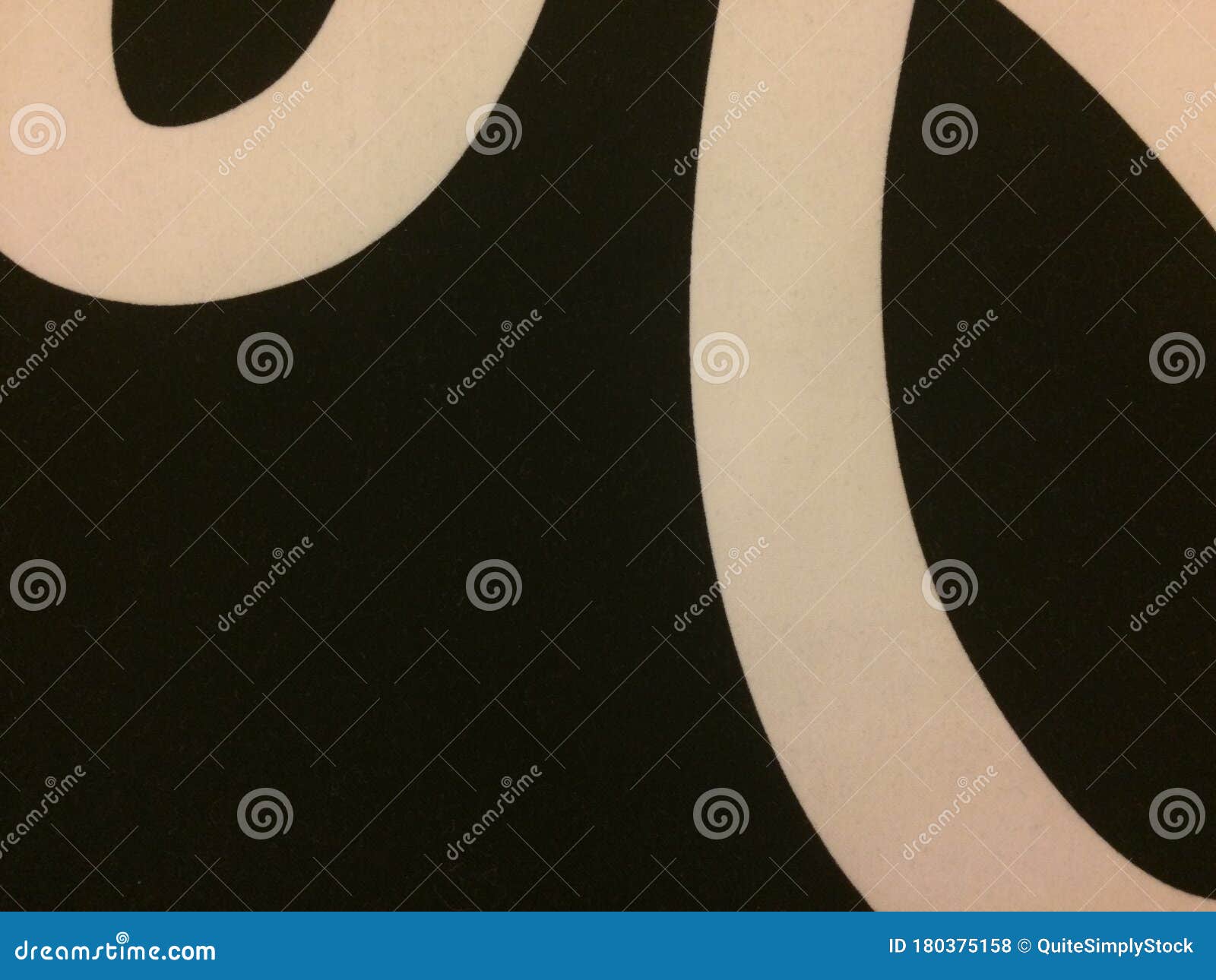 Curved Line on Black Background Stock Illustration - Illustration of ...