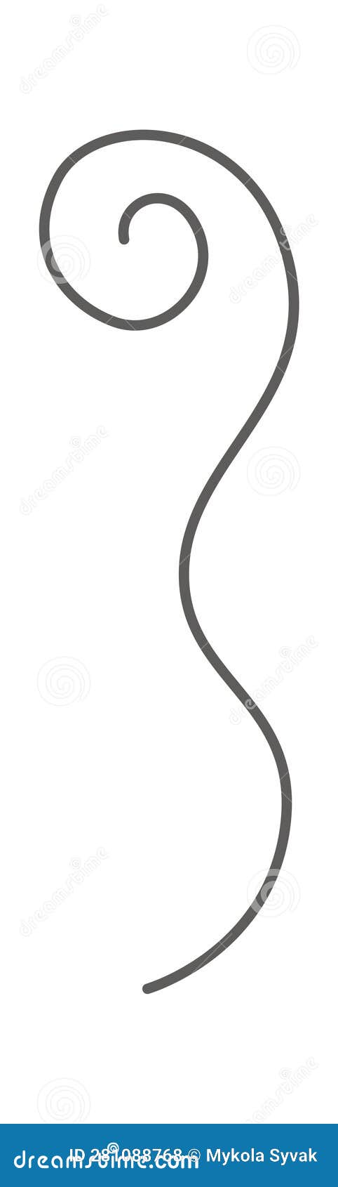 Curved Line Icon stock vector. Illustration of line - 281088768