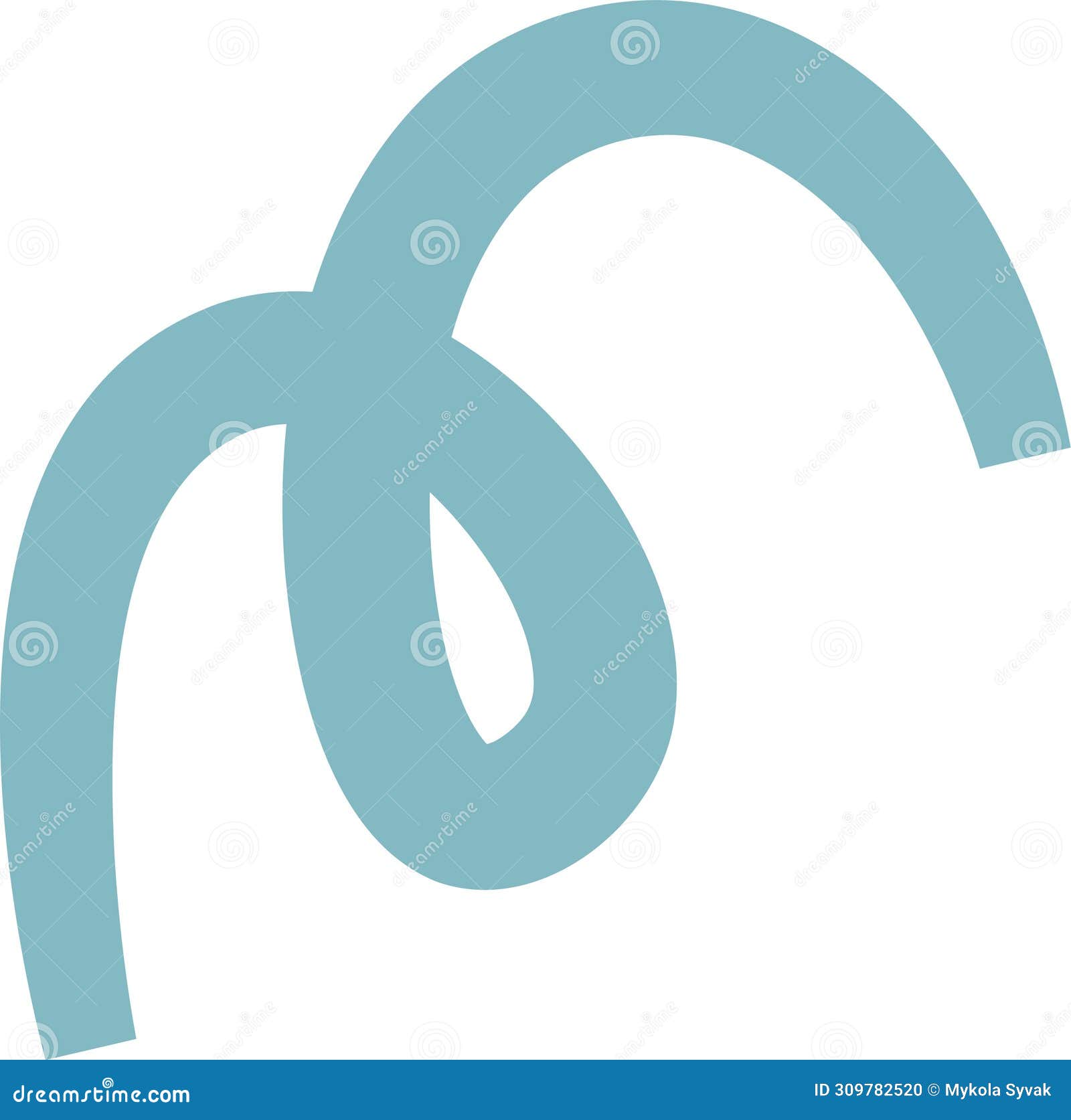 Curved Line Icon stock vector. Illustration of icon - 309782520