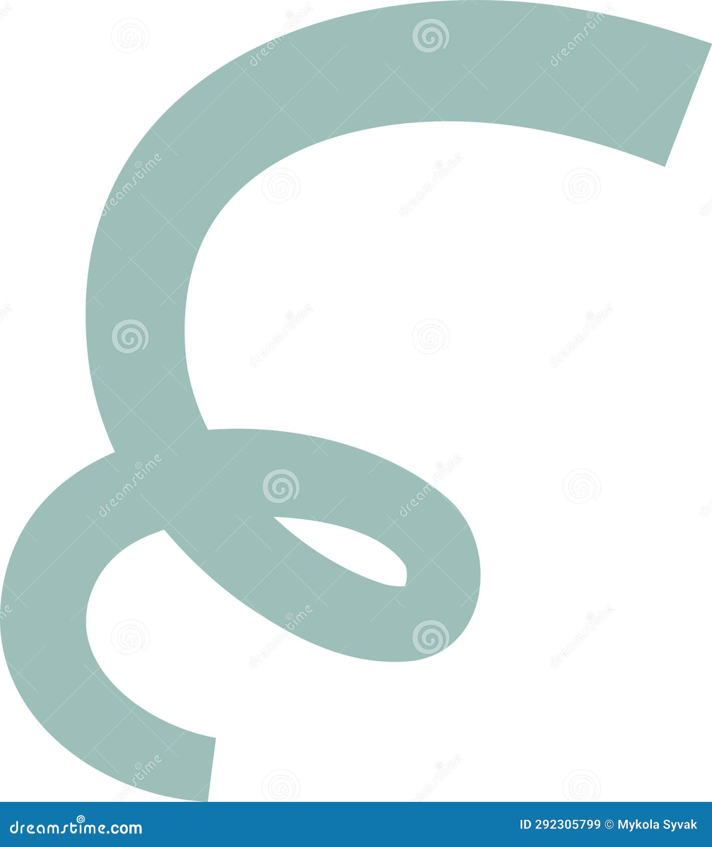 Curved Line Icon stock illustration. Illustration of outline - 292305799