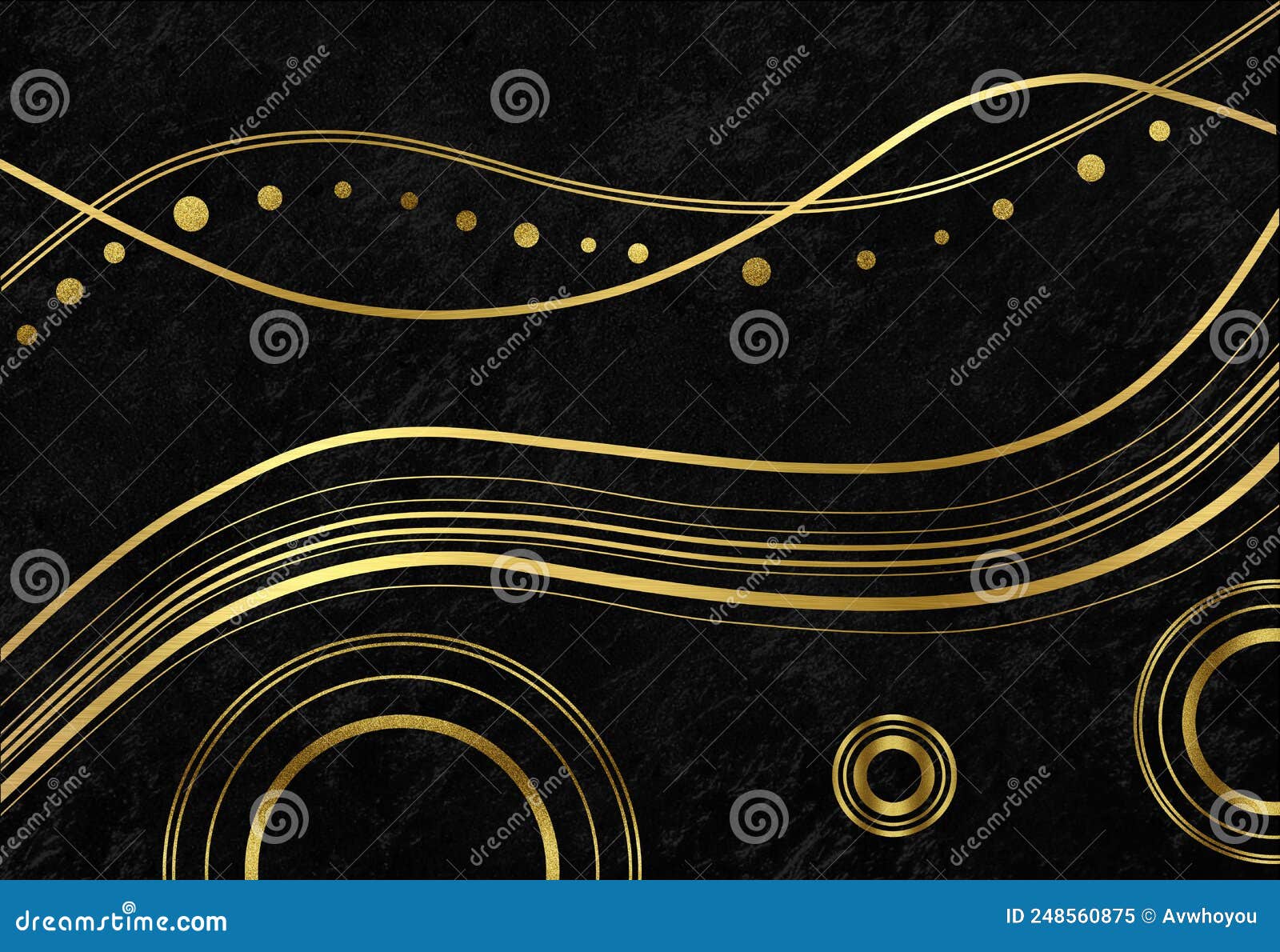 Elegant Gold Curved Line Pattern for Luxurious Interior Wall Design ...