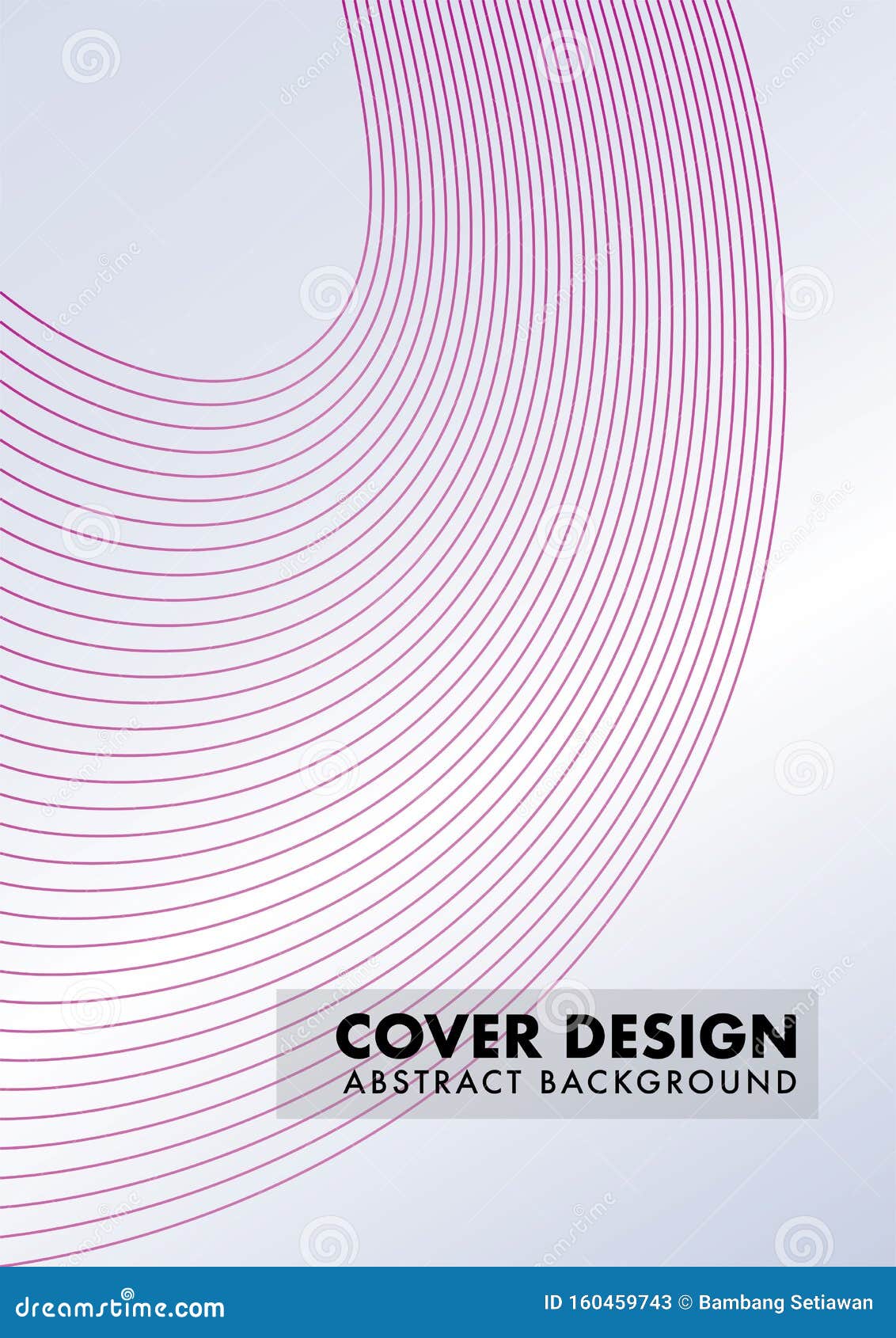 Curved Lines Design Vector, Abstract Wave Line, Cover Design Template ...