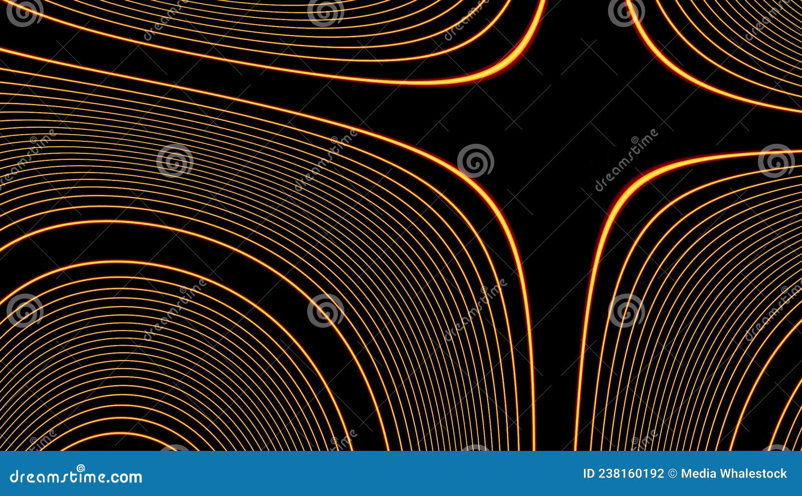 Curved Lines are Distorted in Computer Space. Design Stock Illustration ...
