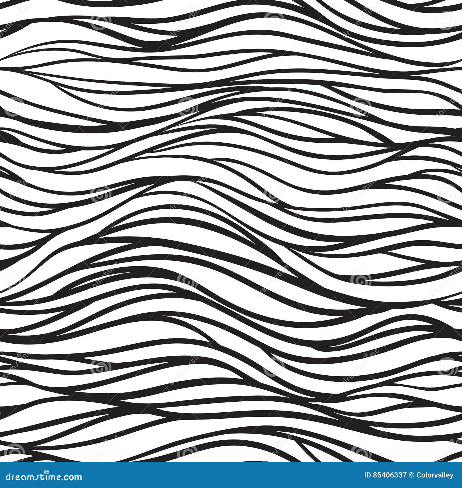 Curved lines pattern stock vector. Illustration of doodle - 85406337
