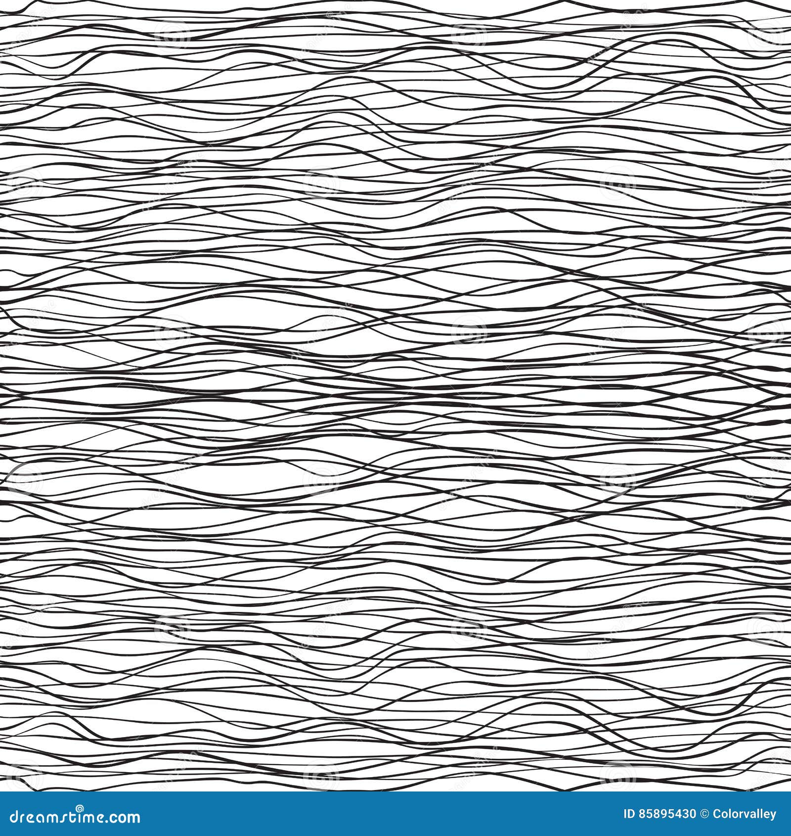 Curved lines pattern stock vector. Illustration of curly - 85895430