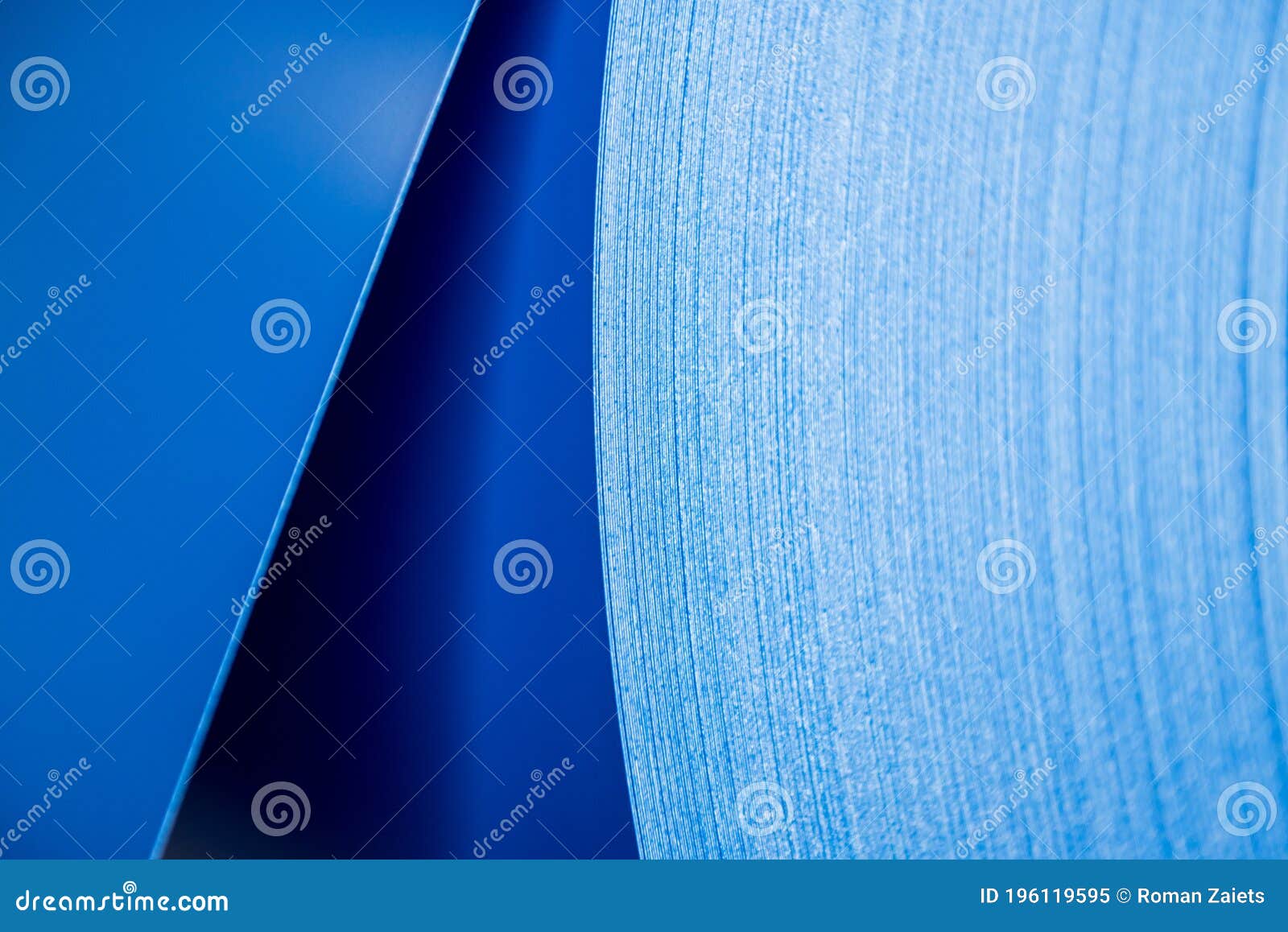 Curved Lines of Rolled Metal are Made of Sheet Steel. Stock Image ...