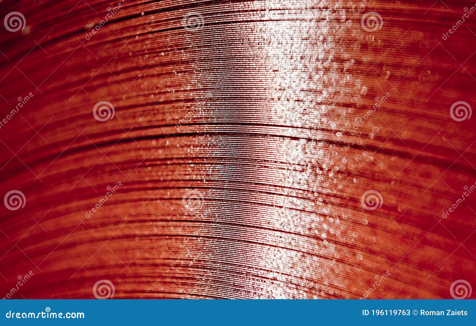 Curved Lines of Rolled Metal are Made of Sheet Steel. Stock Image ...