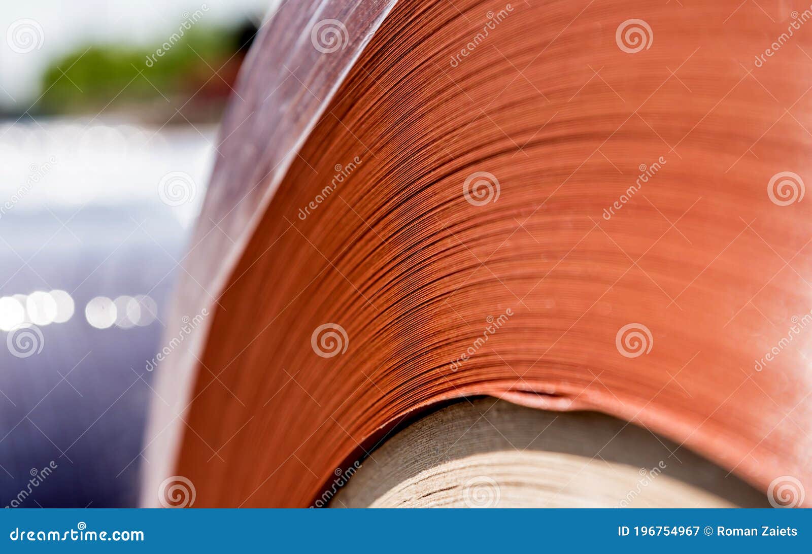 Curved Lines of Rolled Metal are Made of Sheet Steel. Stock Image ...
