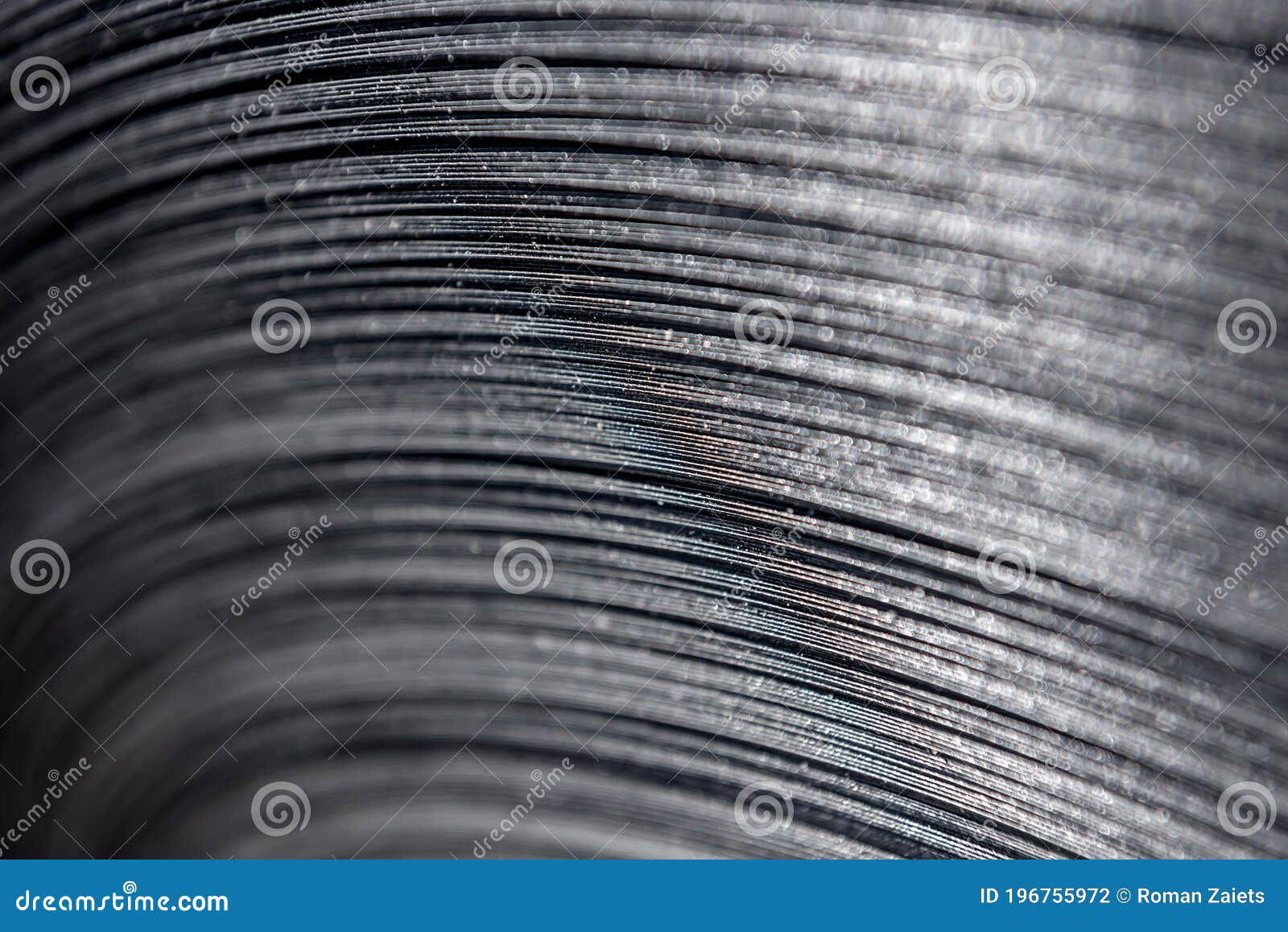 Curved Lines of Rolled Metal are Made of Sheet Steel. Stock Photo ...