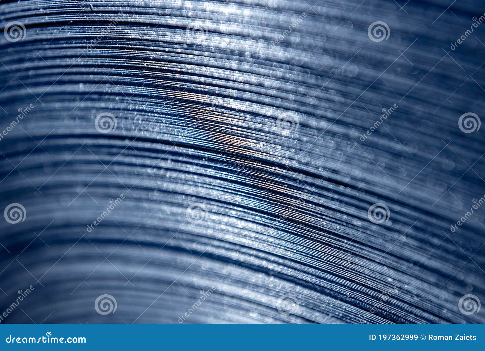Curved Lines of Rolled Metal are Made of Sheet Steel. Stock Image ...