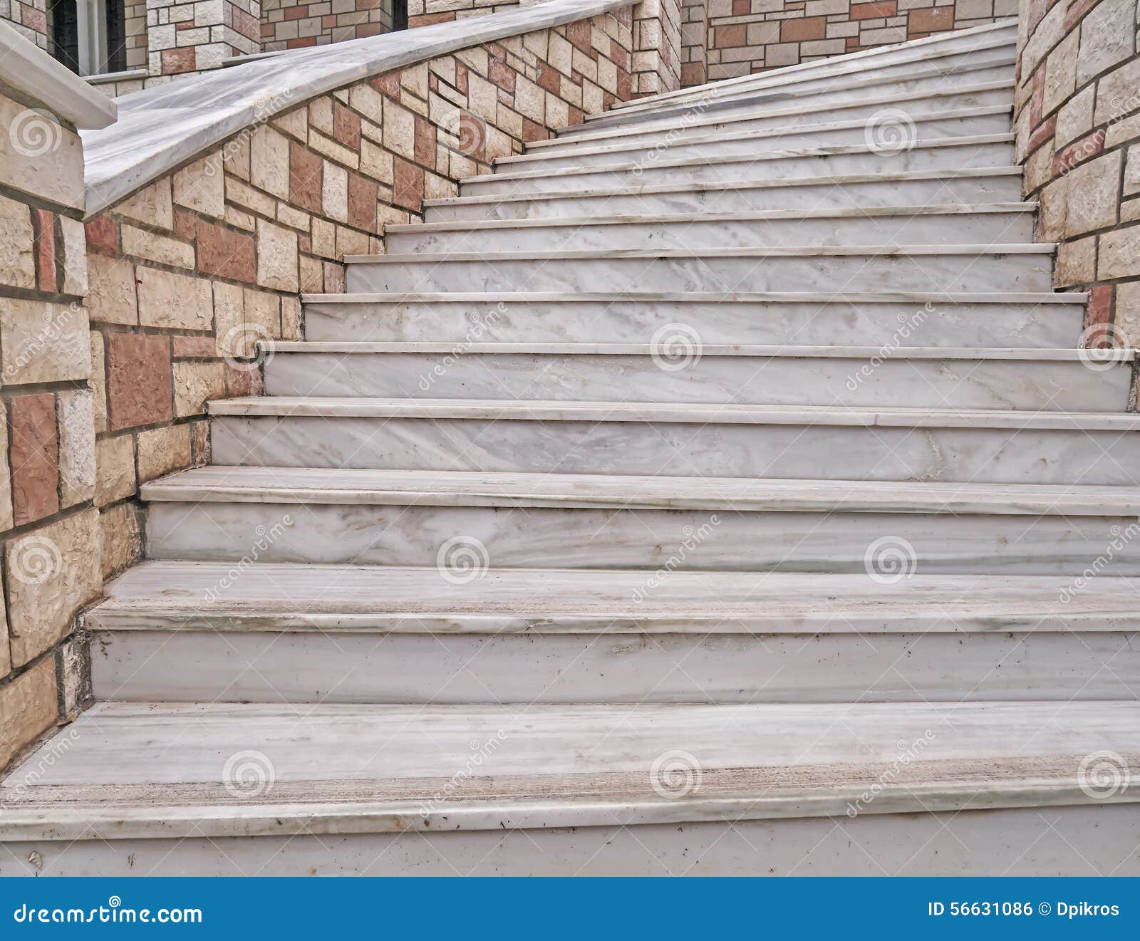 Curved marble stairs stock photo. Image of twist, architecture - 56631086