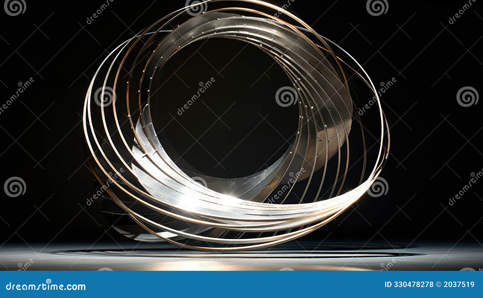 Curved metal frame stock illustration. Illustration of modern - 330478278