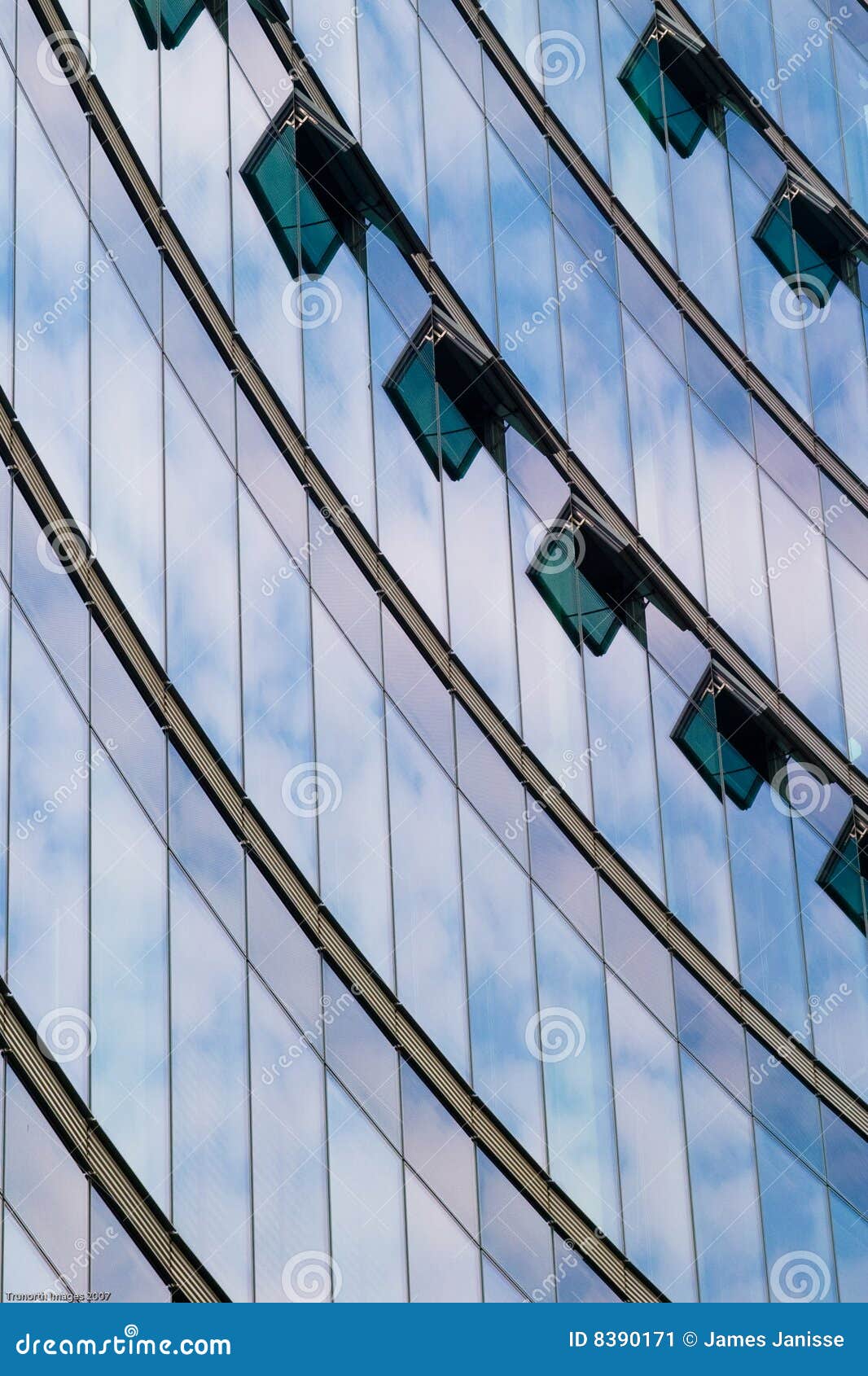 Curved offices stock image. Image of business, tower, window - 8390171