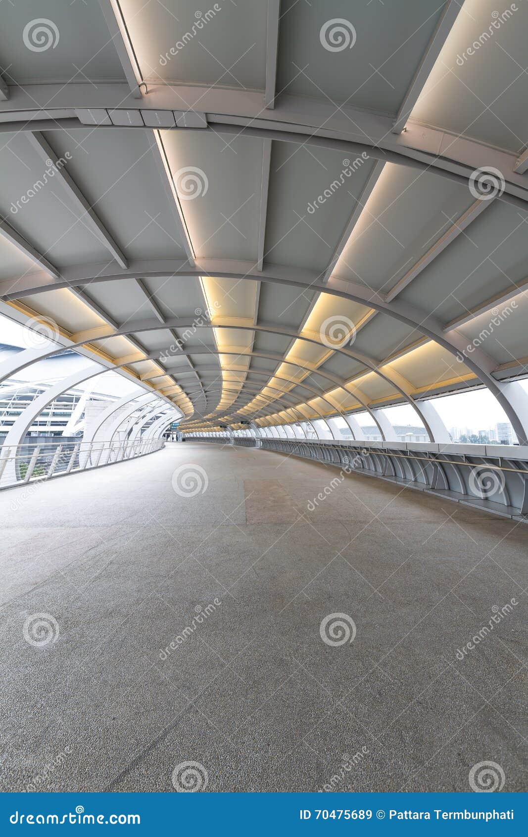 Curved Overpass Walkway Stock Image | CartoonDealer.com #70475689