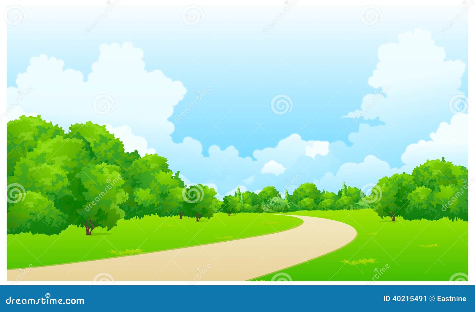 Curved Path Line From A To B Points. Difficult Way, Chaotic Plan, Hard ...