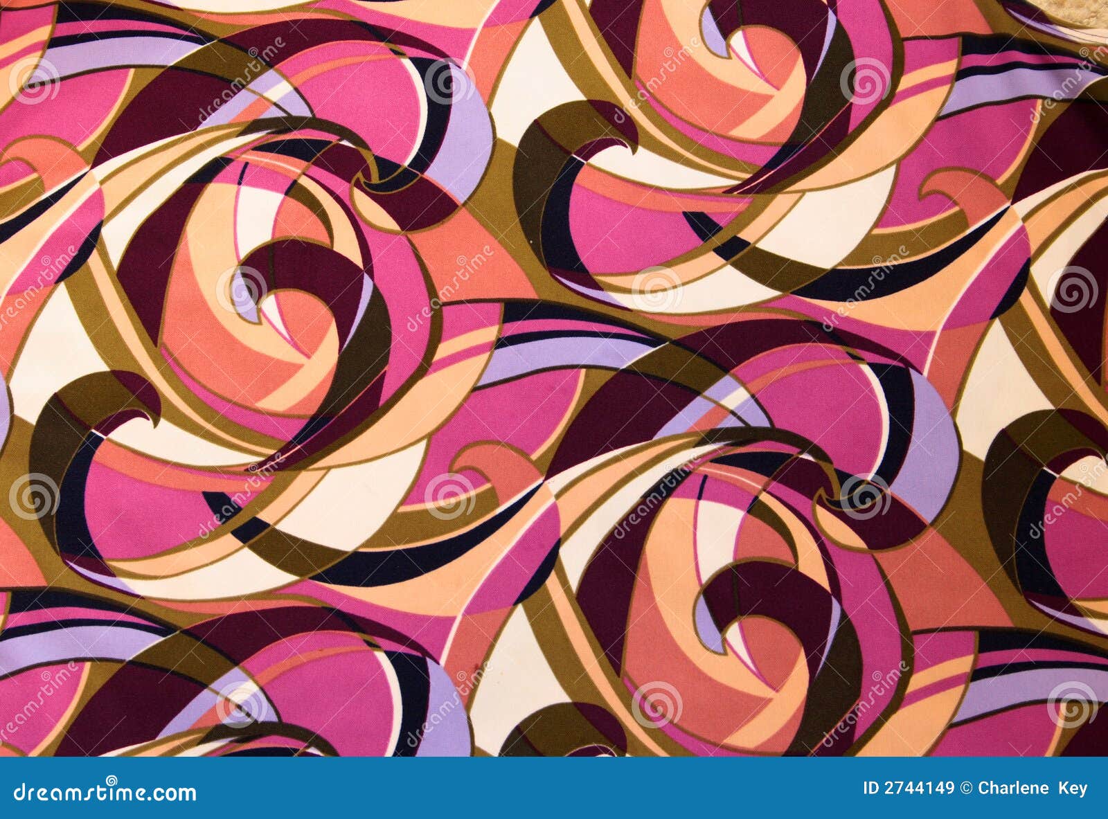 Curved Pattern on Cloth stock image. Image of repeat, maroon - 2744149