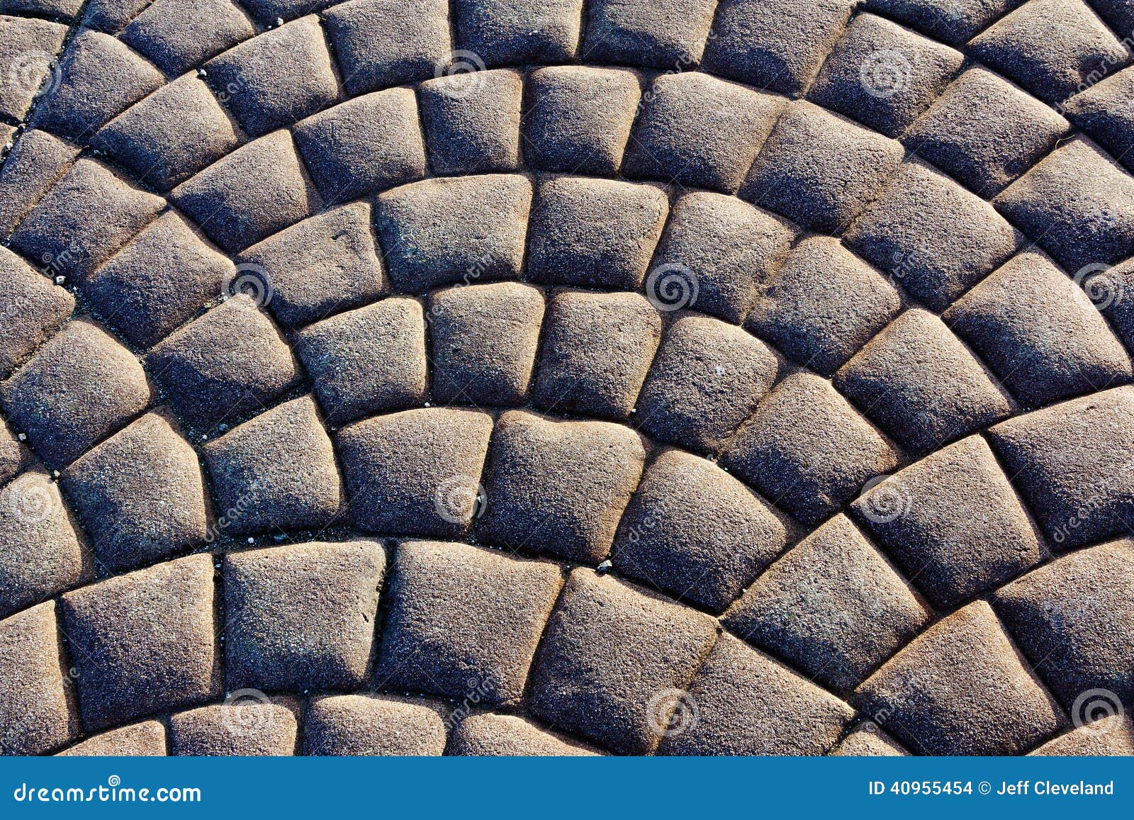 Curved Pattern of Paver Stones Forming Arcs Stock Photo - Image of ...