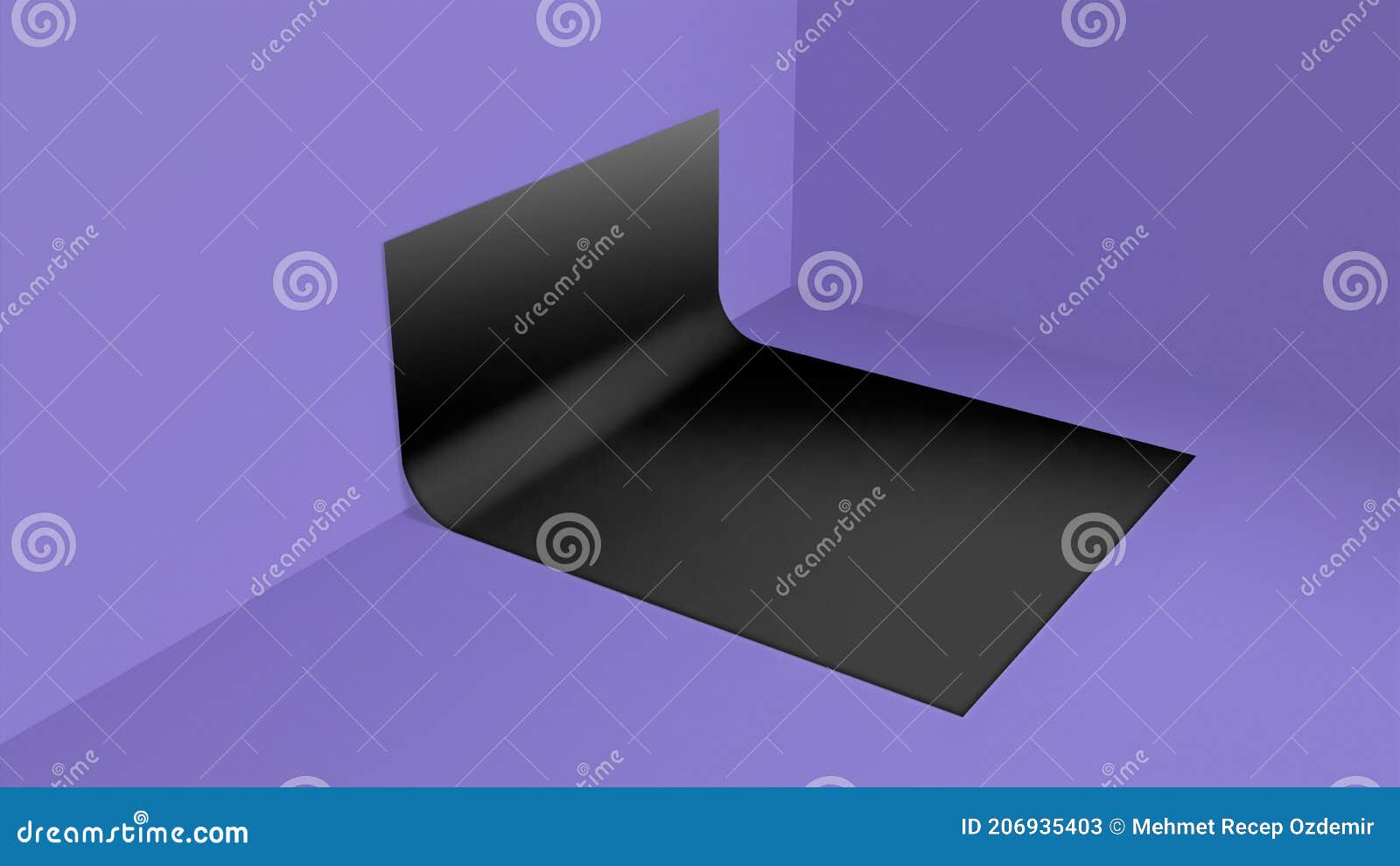 Curved Poster Mockup stock image. Image of communication - 206935403