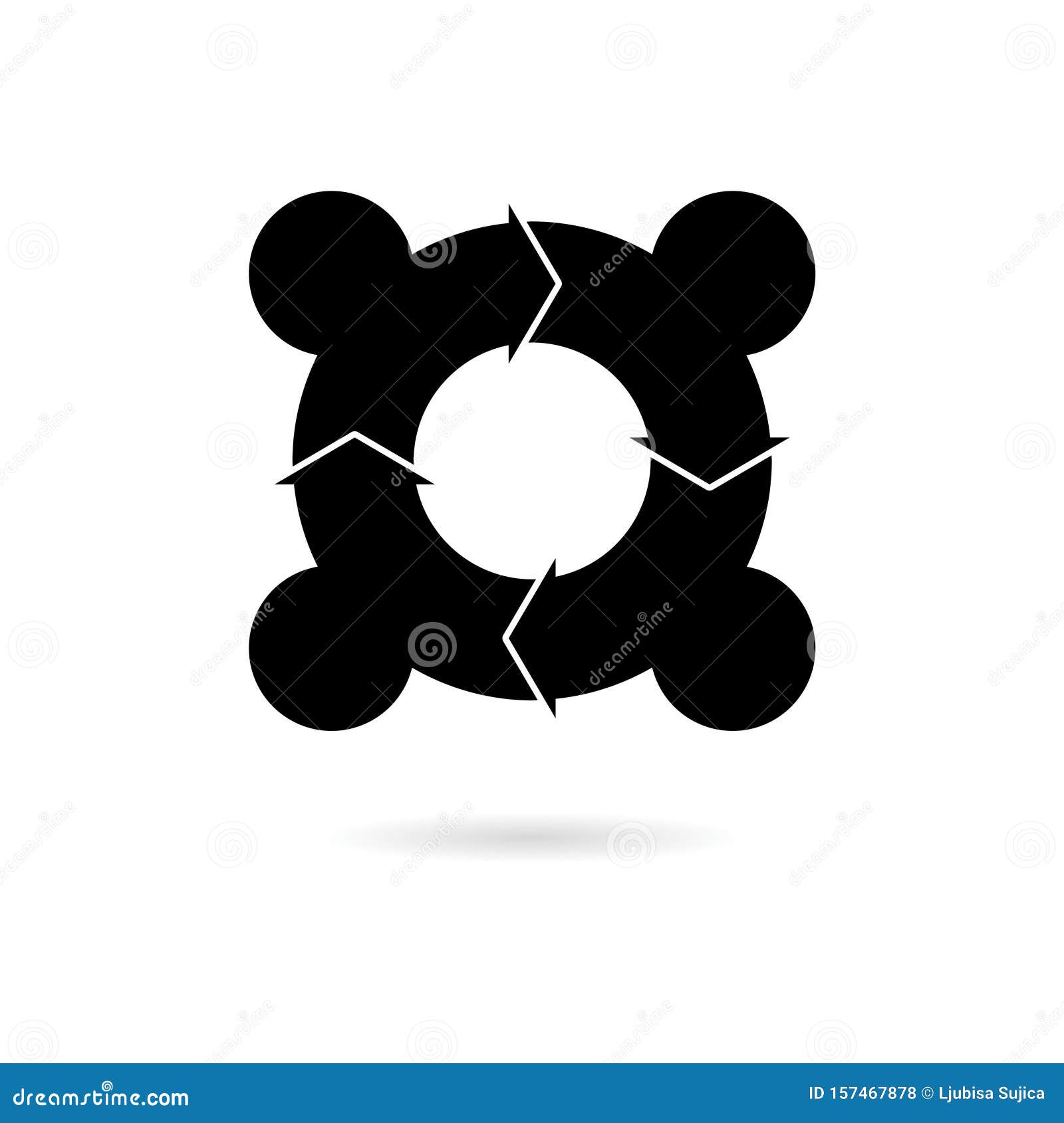 Curved Process Flow Arrows Info Graphic Stock Vector - Illustration of ... Curved Process Flow Arrows Info Graphic Stock Vector - Illustration of ...