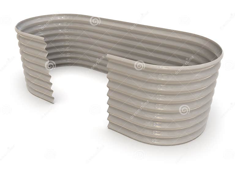 Curved Profile Sheet of Plastic Stock Photo - Image of plastic, roofing ...