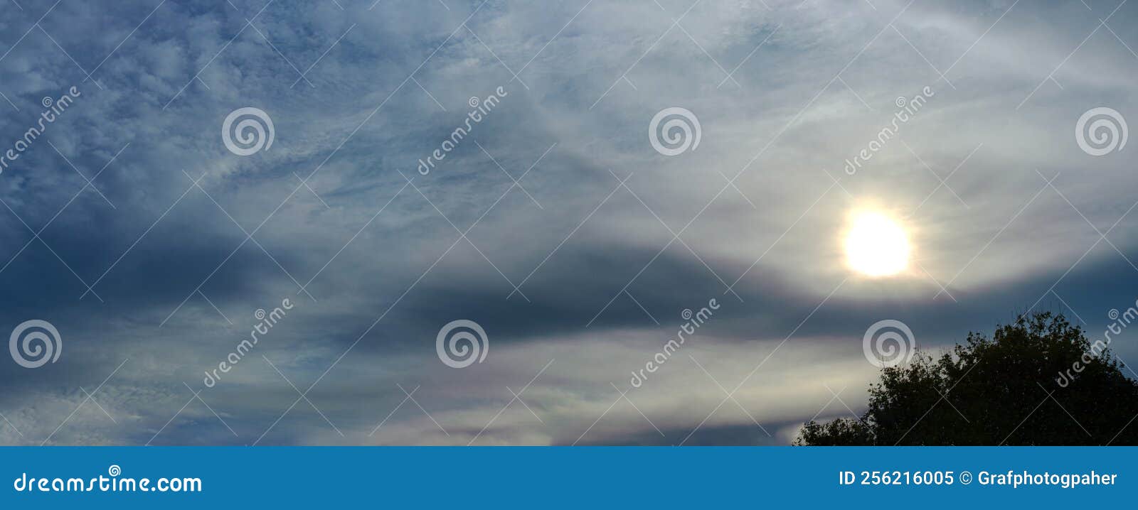 Curved Rain Stratus Clouds and Sun Stock Image - Image of dull, climate ...