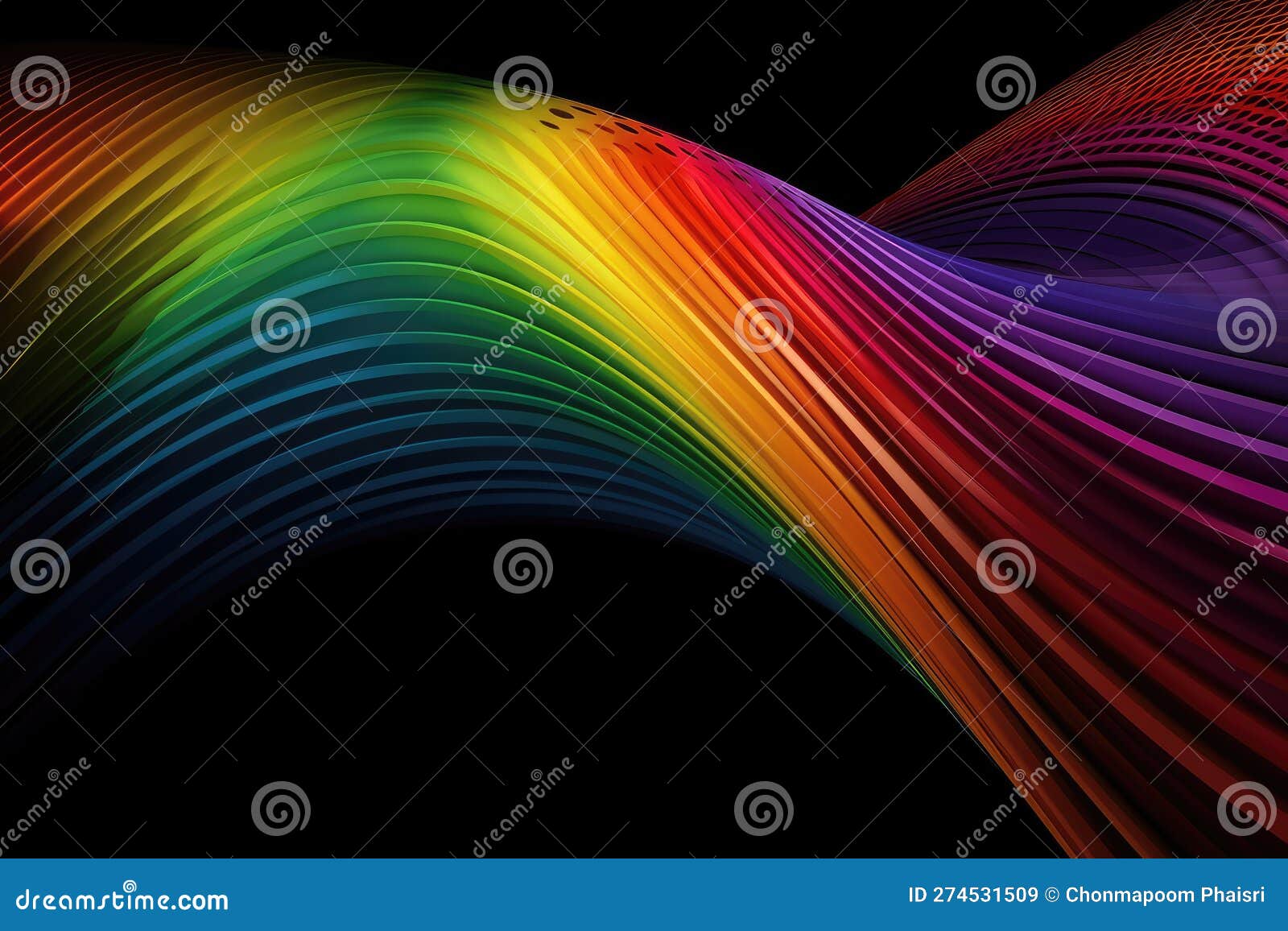 Curved Rainbow Stripes: these Images Feature Rainbow Stripes that Curve ...