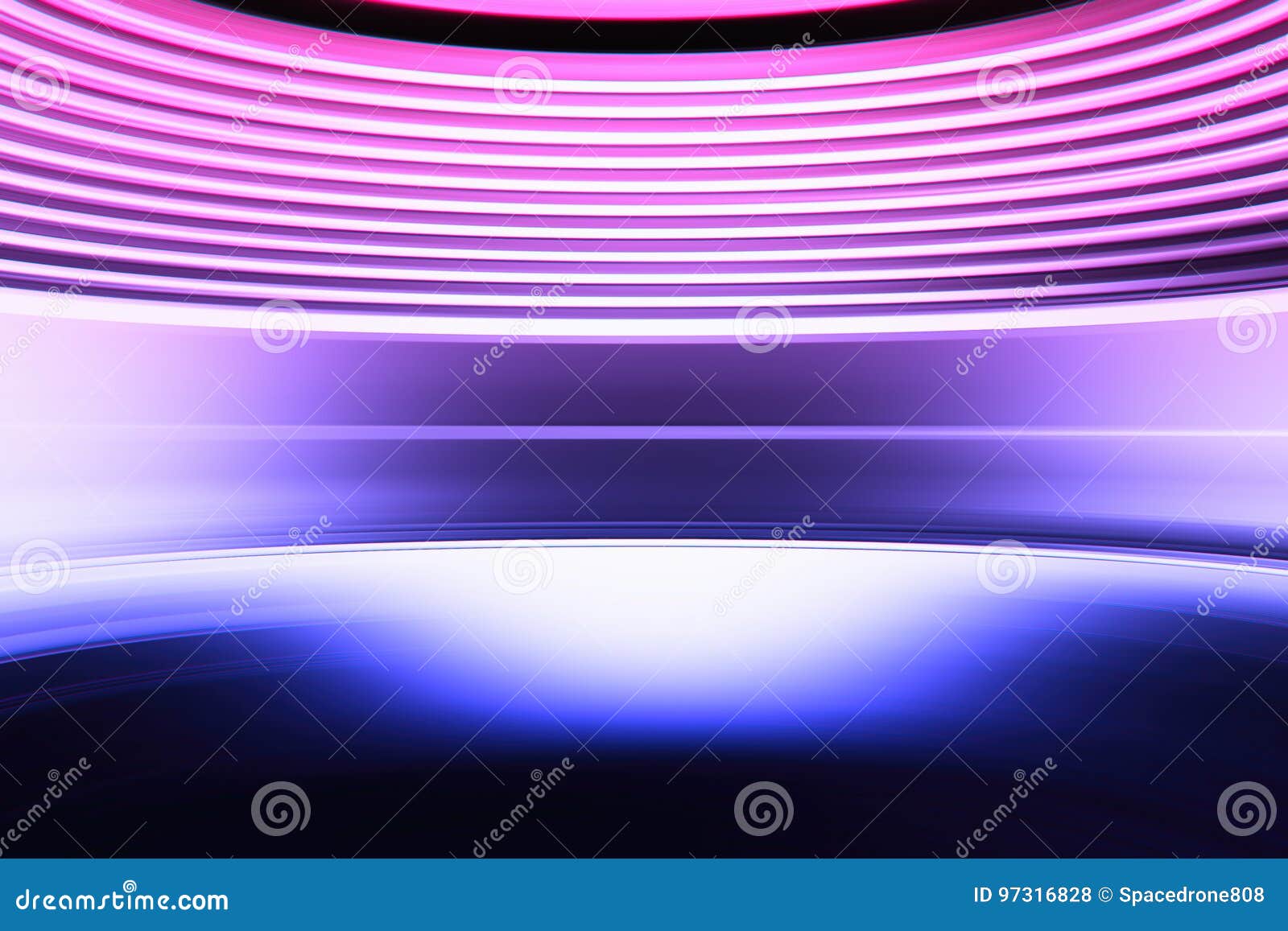 Curved Retro Arcade Abstract Street Wall Background Stock Photo - Image ...