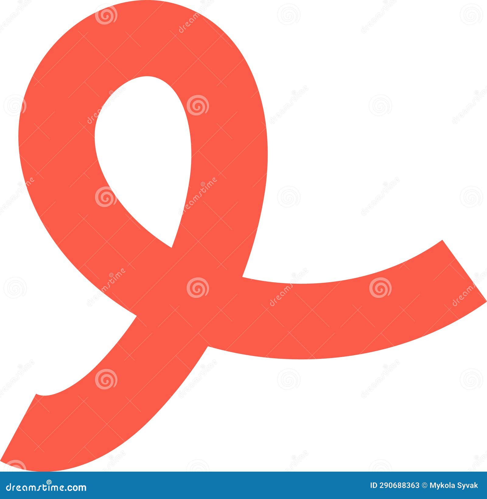 Curved Ribbon Icon stock vector. Illustration of decoration - 290688363